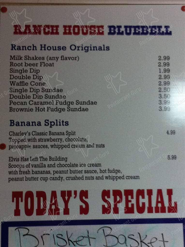 Menu at RUSTIC RANCH RESTAURANT, Weslaco
