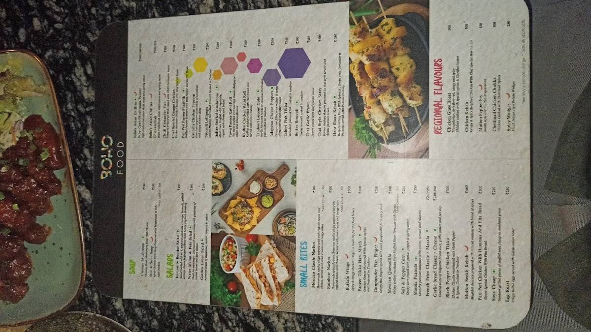 Menu at BOHO Rooftop Restaurant & Bar, Bengaluru, ITPL Main Rd