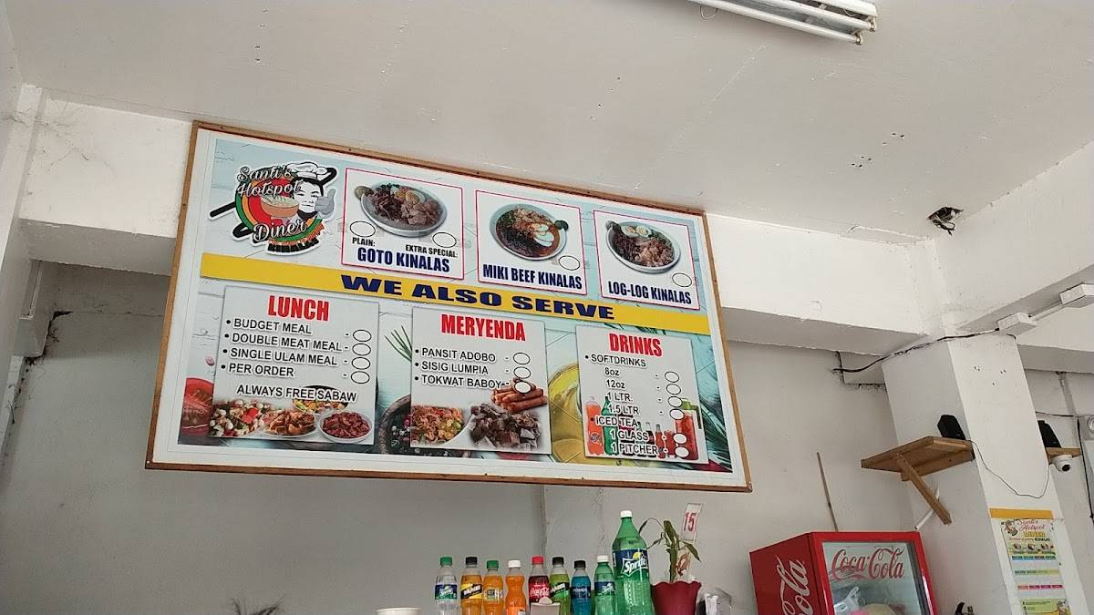 Menu at Batac Riverside Empanadaan restaurant, Batac