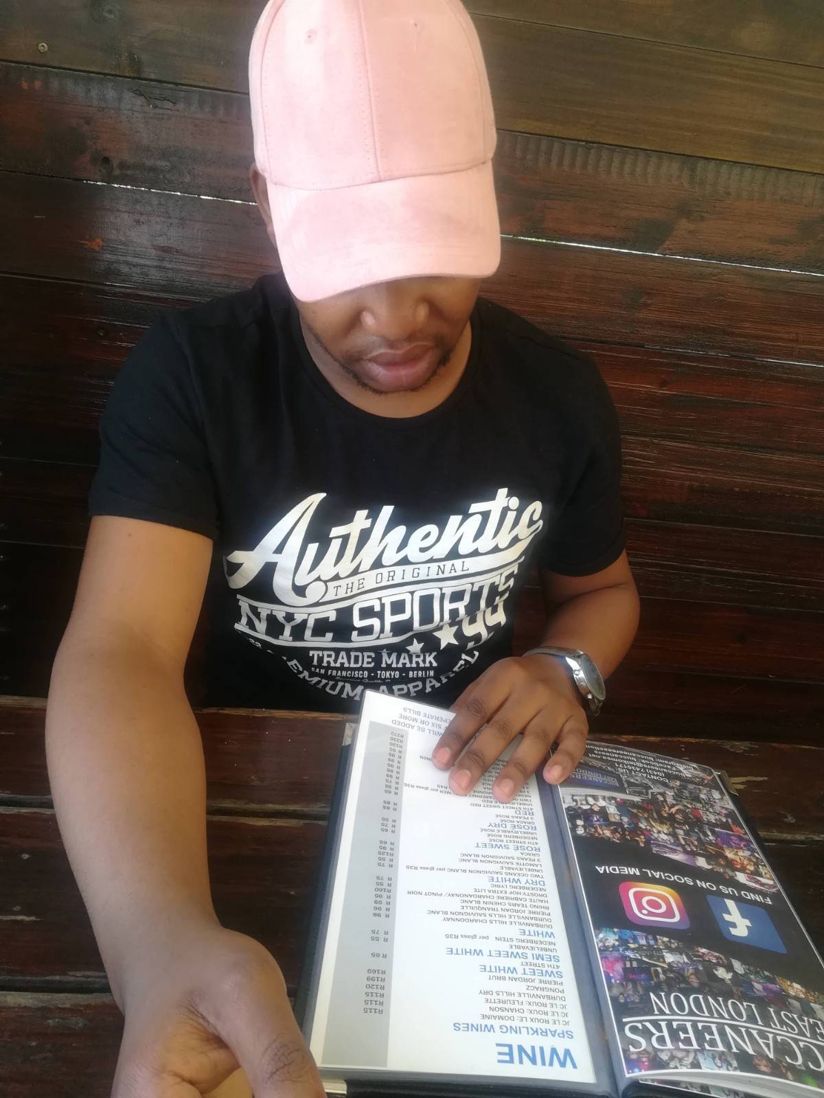 Menu at Buccaneers restaurant, East London