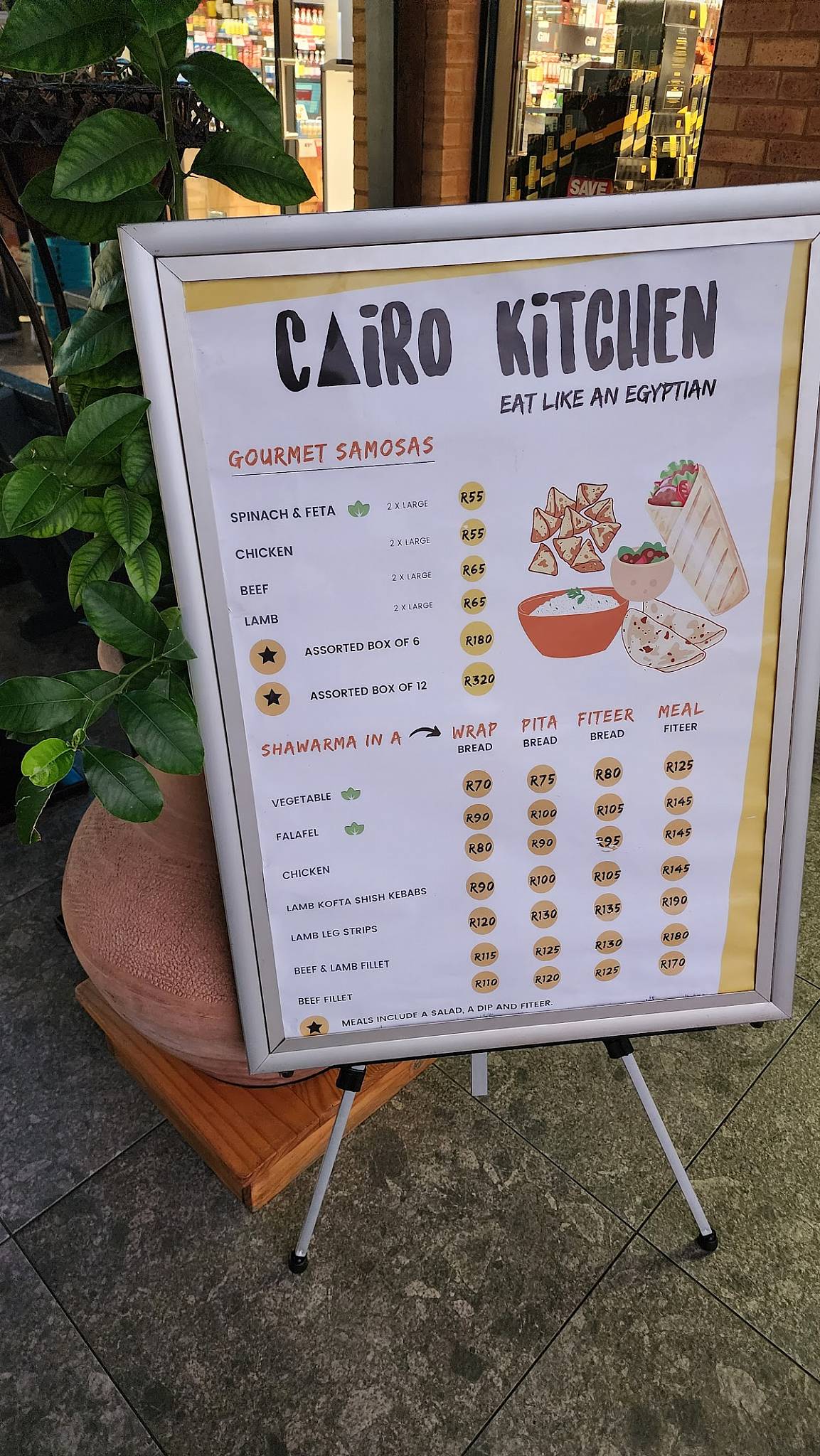 Menu at Cairo Kitchen restaurant, Pretoria, Castle Gate Cres