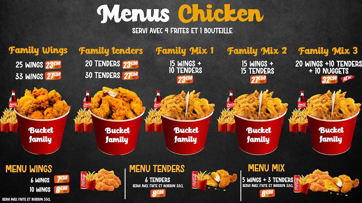 Menu at Chicken street restaurant, Goussainville