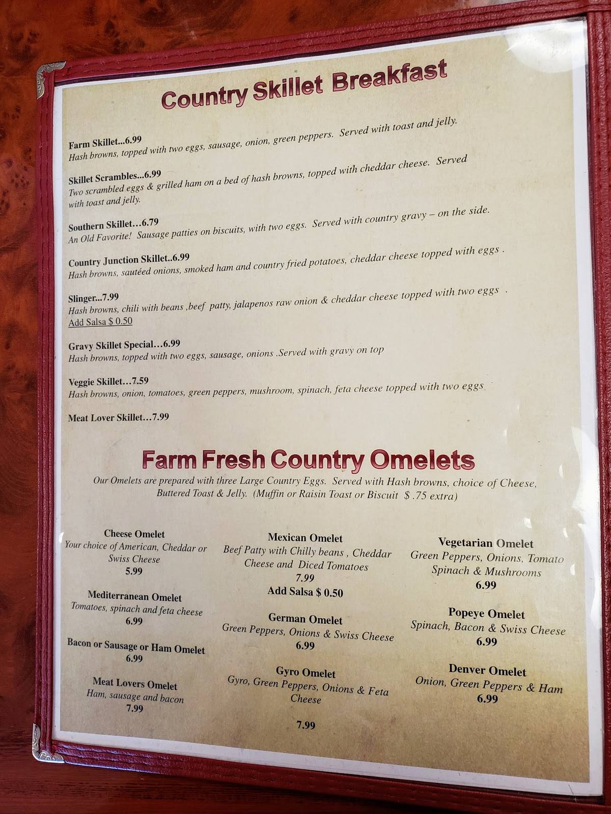 Menu at Florissant City Diner restaurant, Florissant