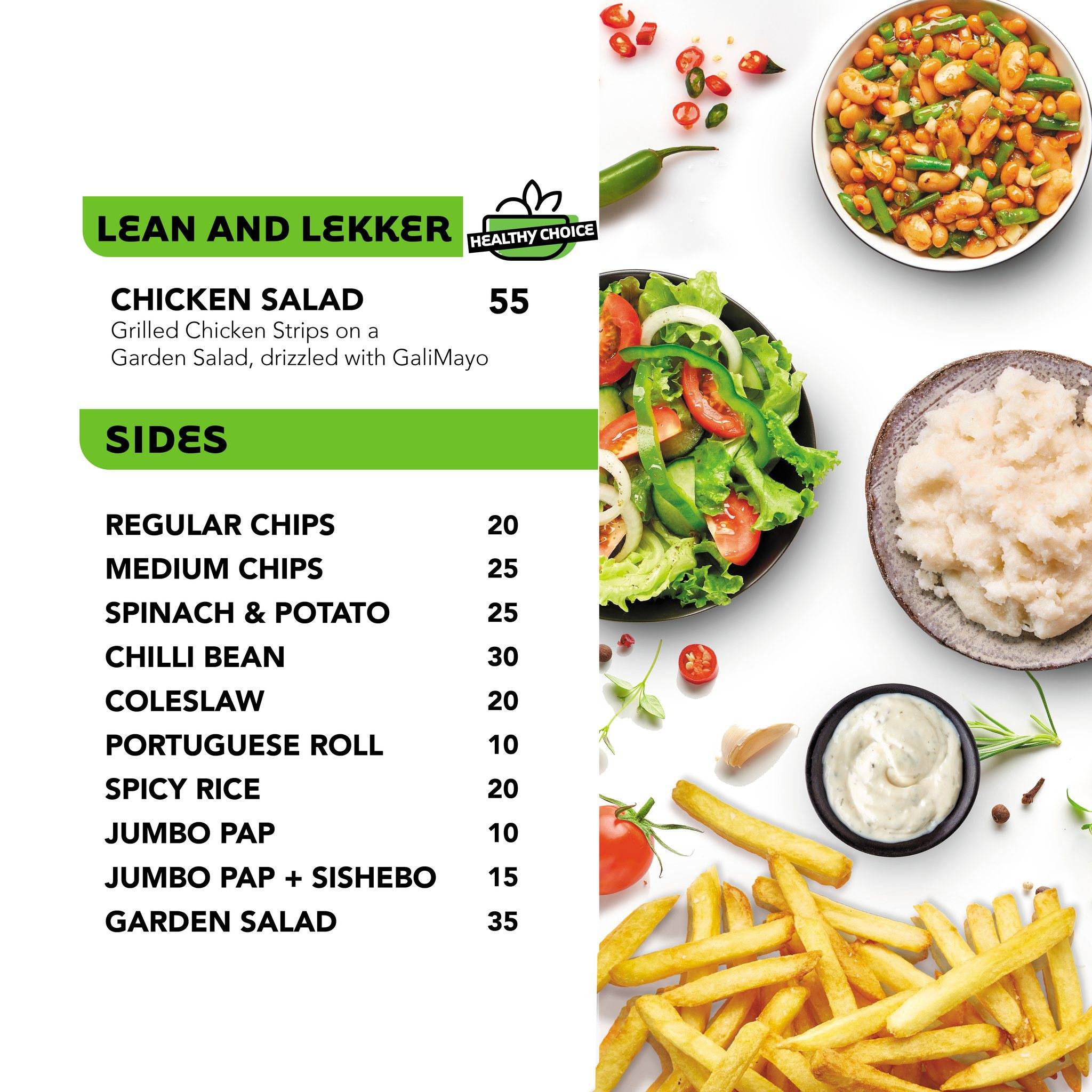 Menu at Galito's Kriel Mall restaurant, Kriel
