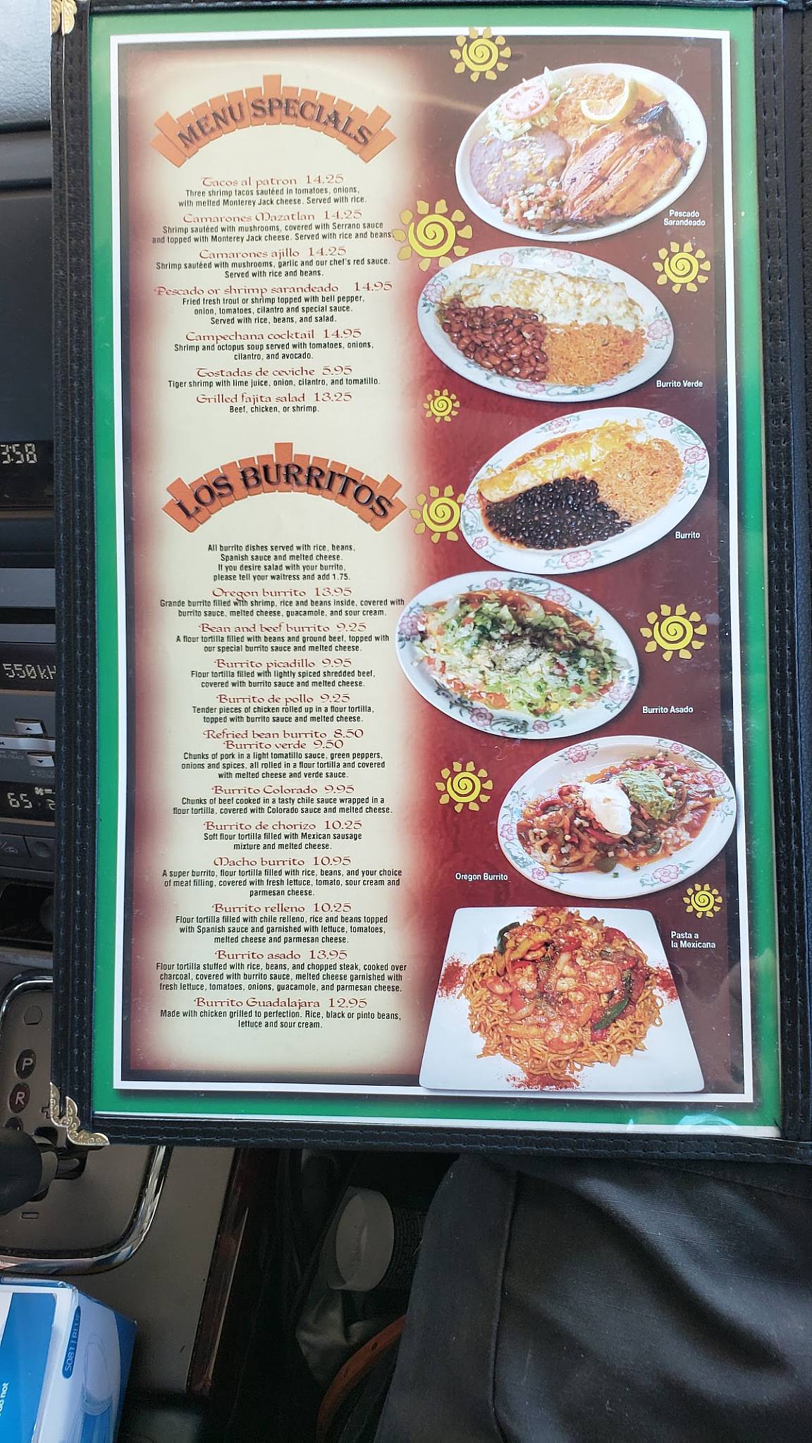 Menu at Guadalajara Grill restaurant, Jefferson