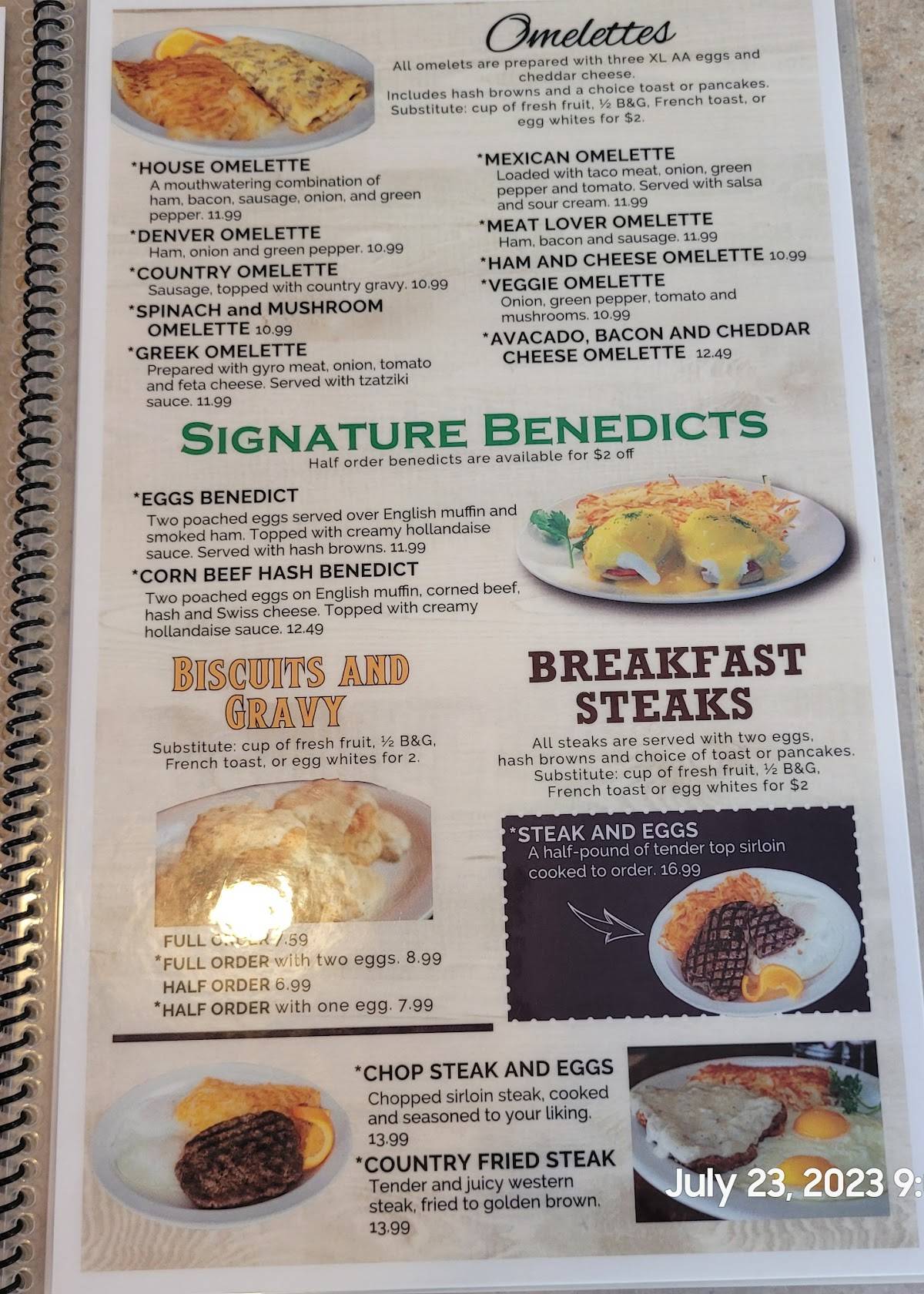 Menu at Hayward Family Restaurant, Hayward