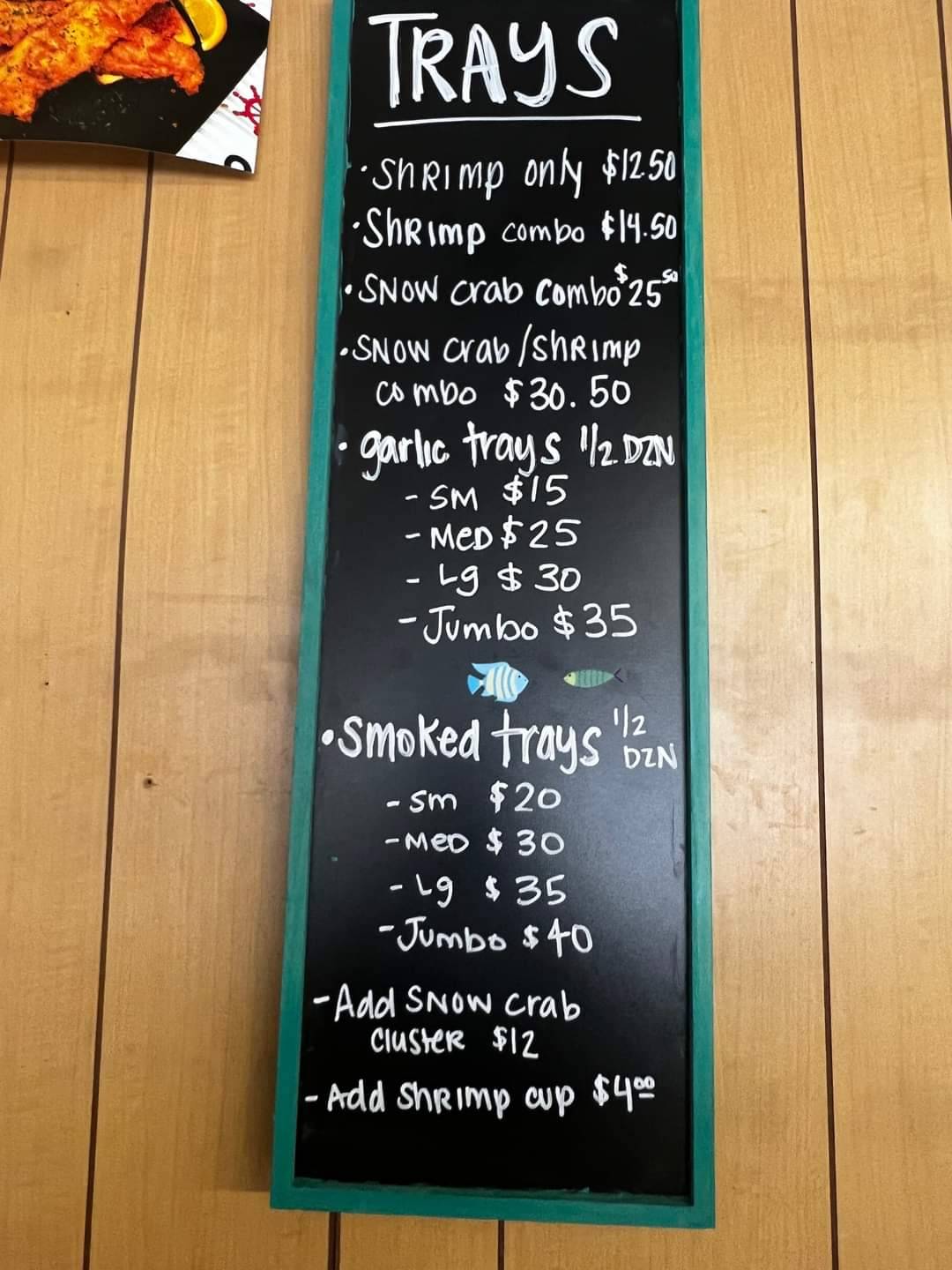 Menu at Jazzy Krab restaurant, Jacksonville, Soutel Dr