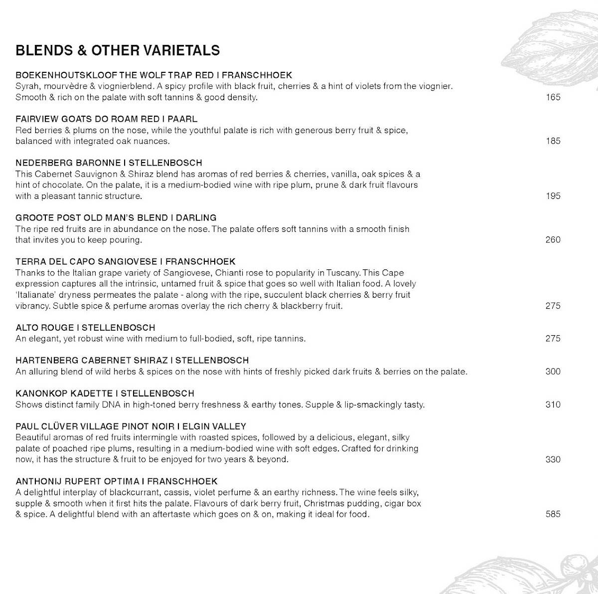 Menu at Lupa Osteria Lynnwood Bridge restaurant, Pretoria