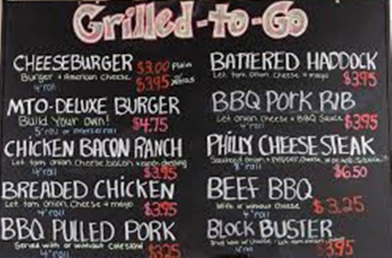 Menu at Maplewood Farm Market LLC restaurant, Shippensburg