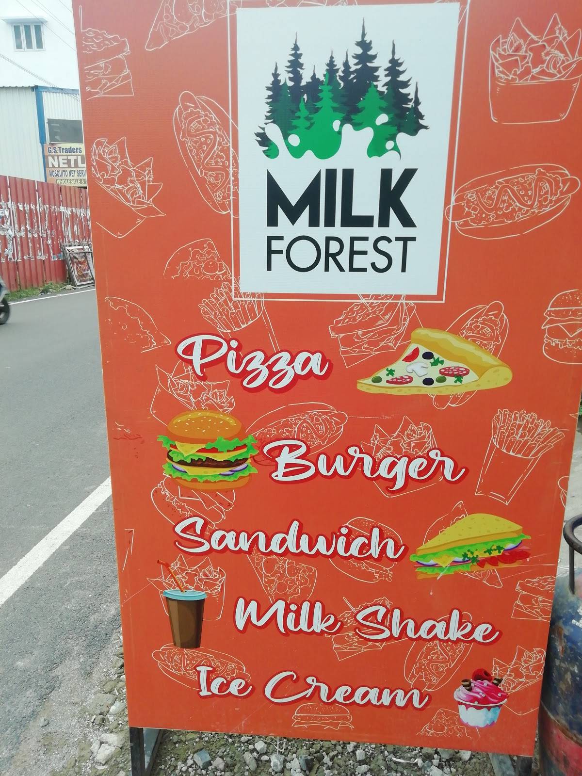 Menu at Milk Forest, Chennai