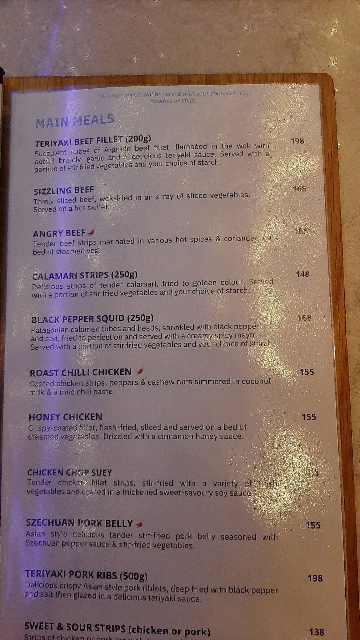 Menu at SUKI Sushi & Asian Cuisine restaurant, Port Elizabeth