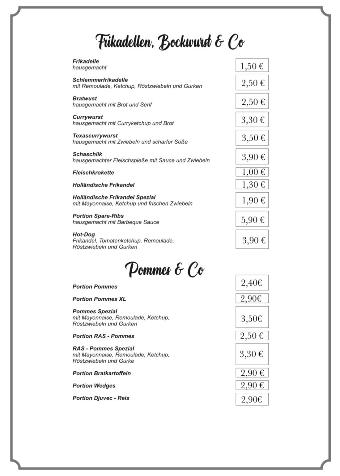 Speisekarte von Die Schnitzelfabrik Hesel pub & Bar, Hesel
