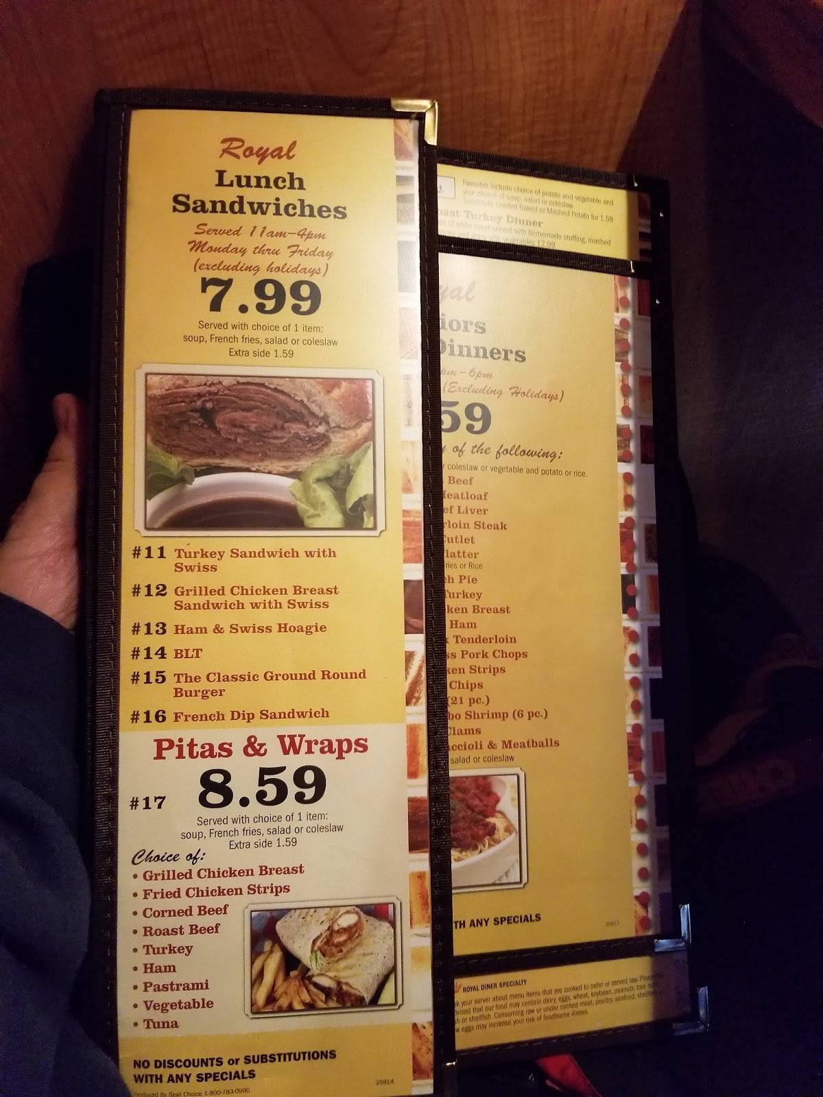 Menu at The Clarkston Royal Diner restaurant, Clarkston