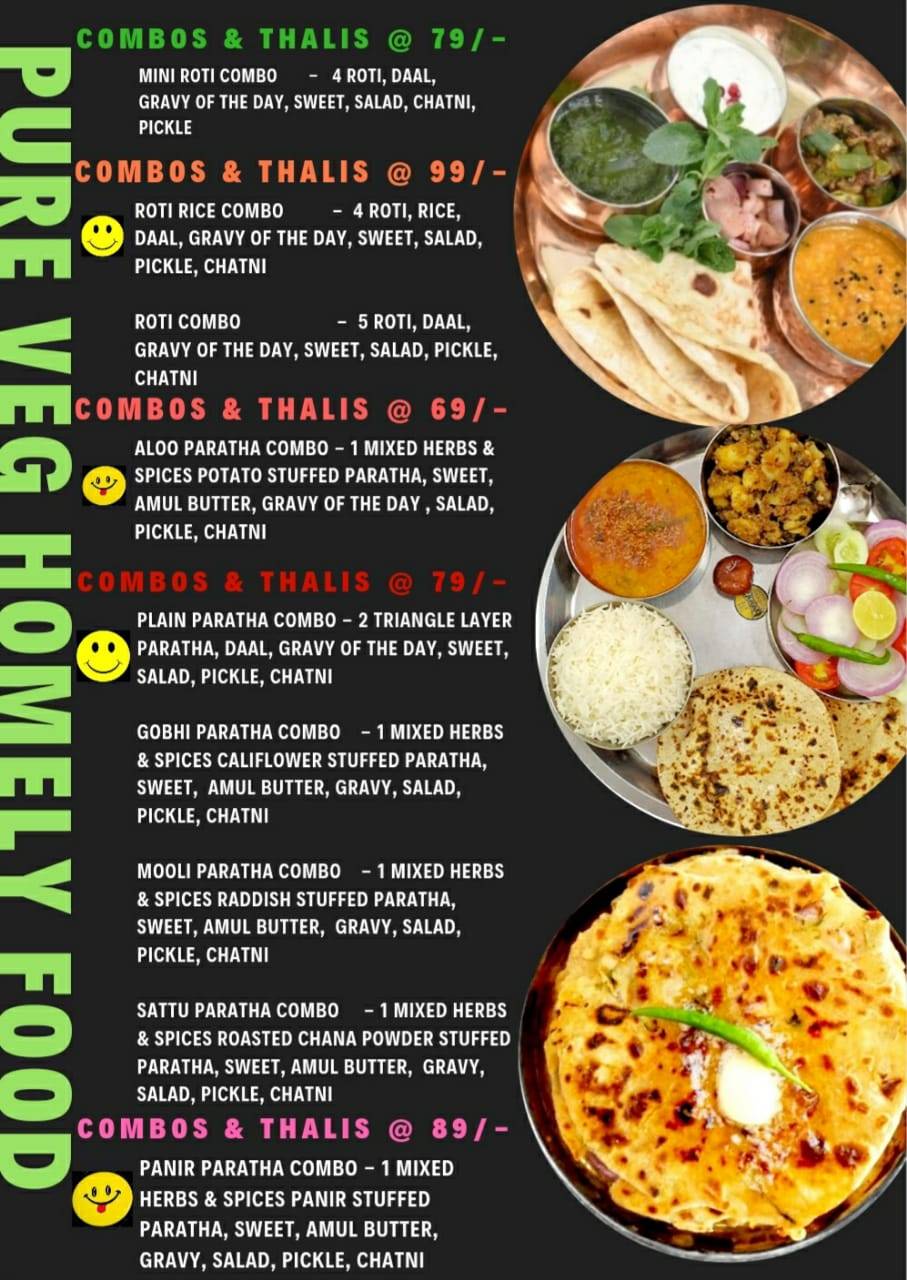 Menu at Vaishno Thali Medavakkam, Chennai, W58R+3Q5