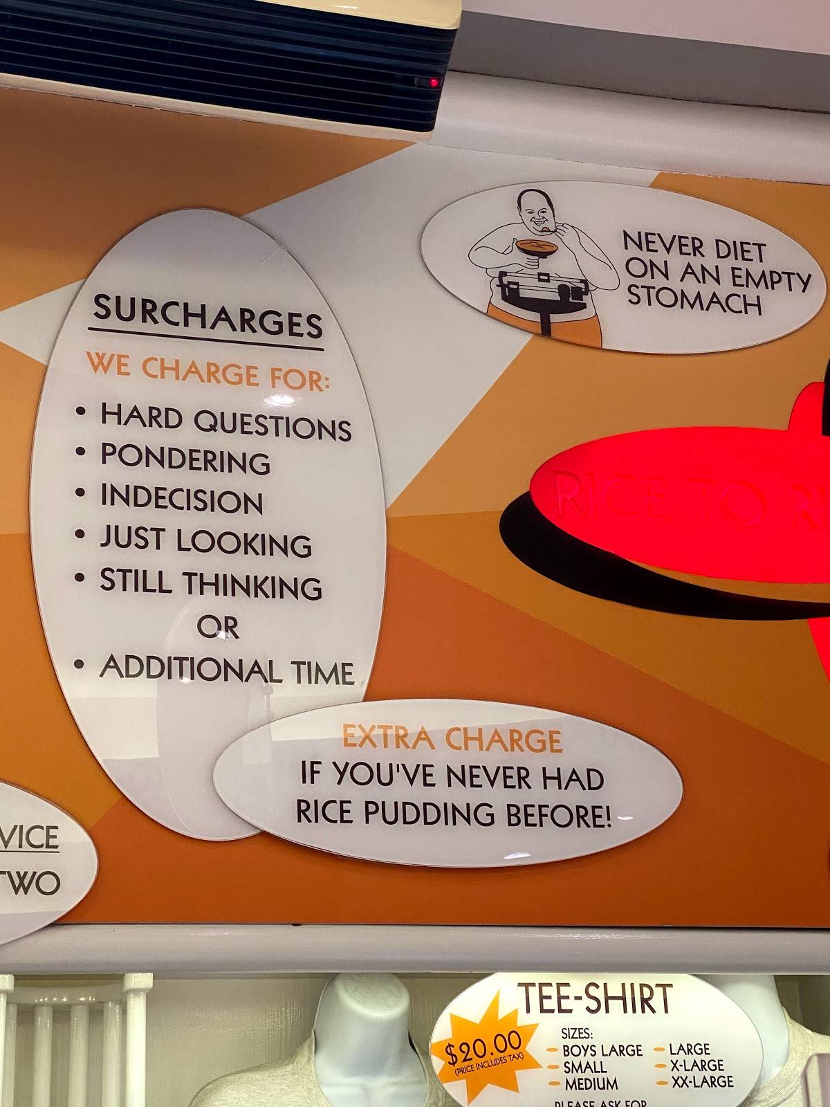 Menu at Rice To Riches desserts, New York City