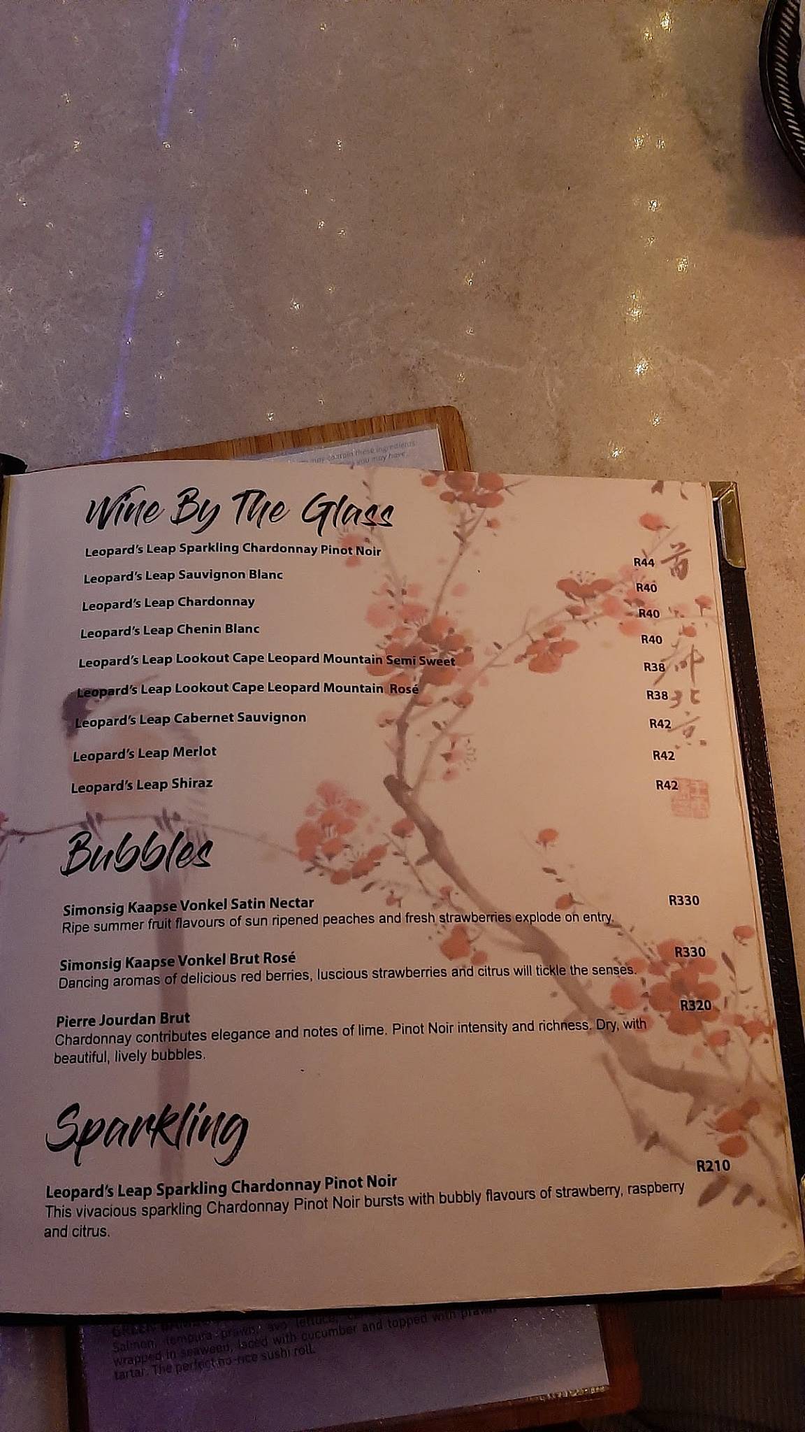Menu at SUKI Sushi & Asian Cuisine restaurant, Port Elizabeth