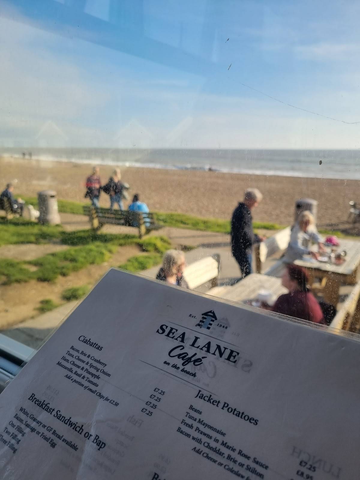 Menu at Sea Lane Cafe, Worthing