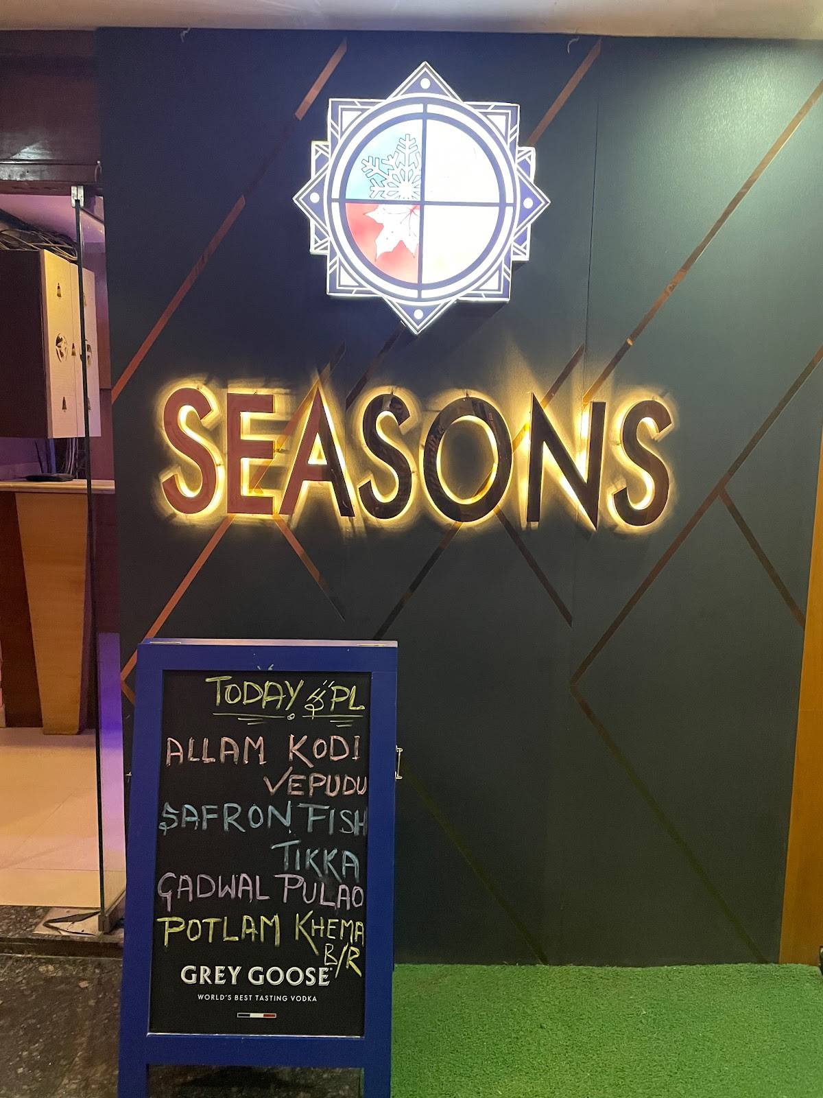 Menu at Seasons Restaurant and Bar, Hyderabad