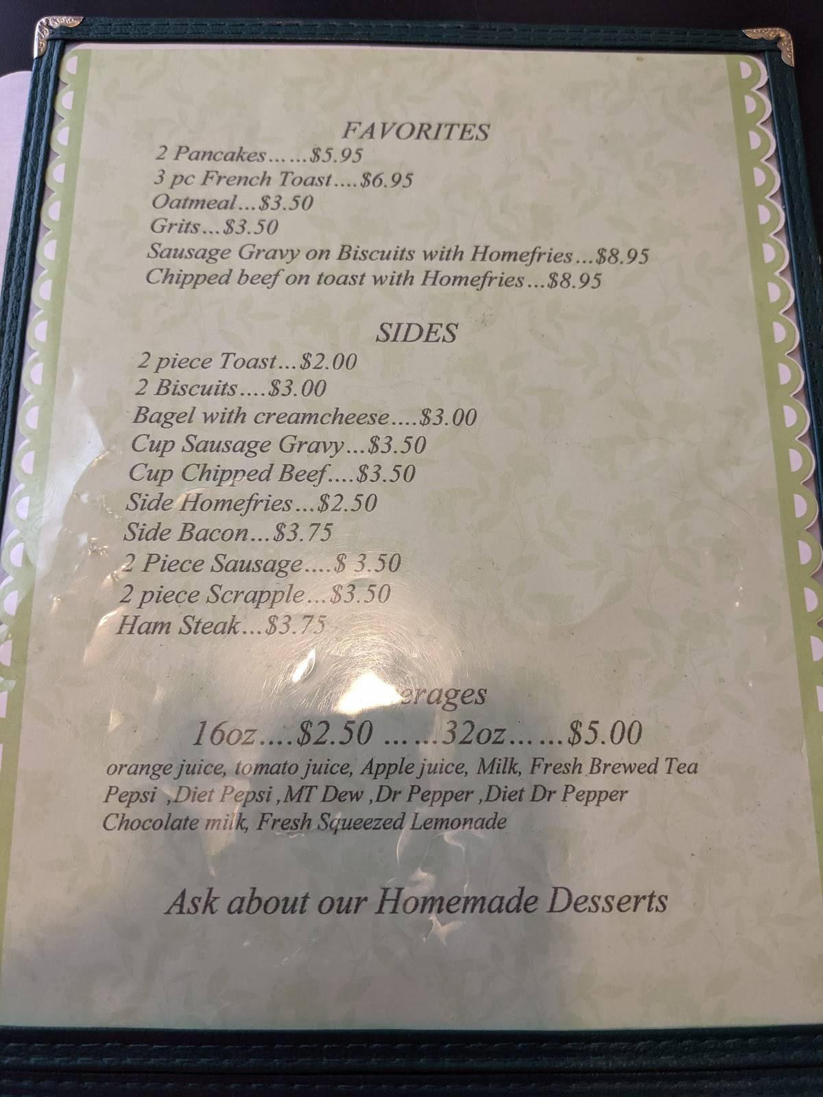 Menu at Snappy's Bar & Grille, Bridgeville