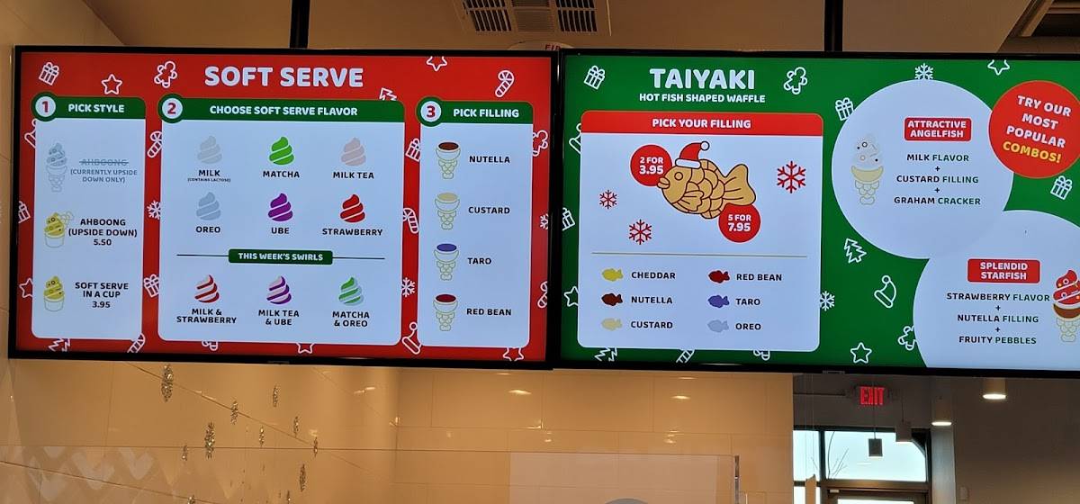 Menu at SOMISOMI desserts, Las Vegas, Spring Mountain Rd #D104