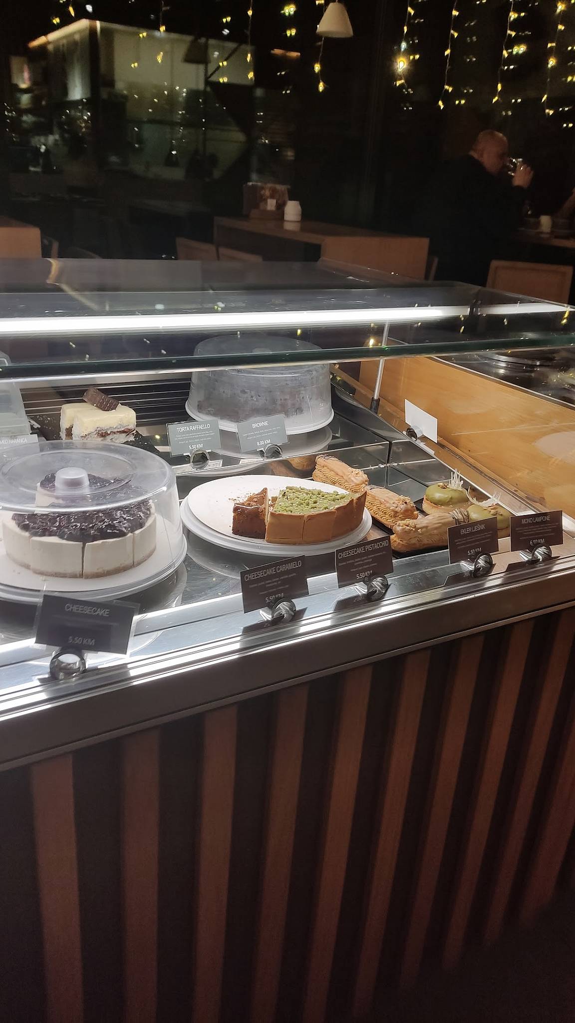 Menu at Spazio Gourmet restaurant, Sarajevo