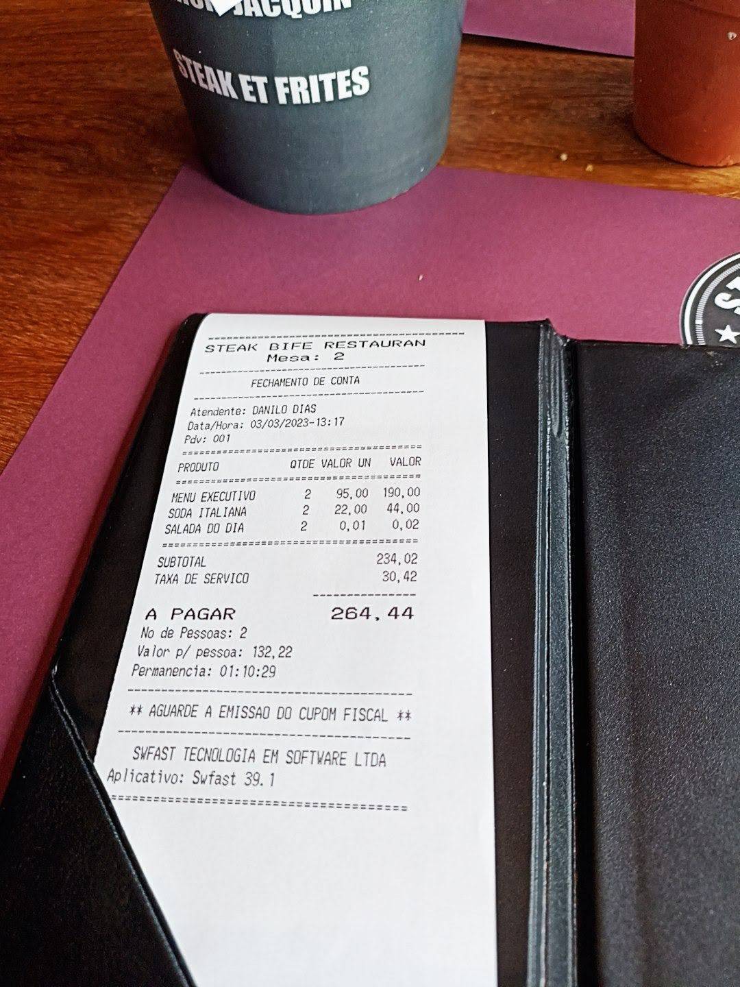 Menu at Steak Bife - Chef Erick Jacquin (Rebouças) steakhouse, São Paulo