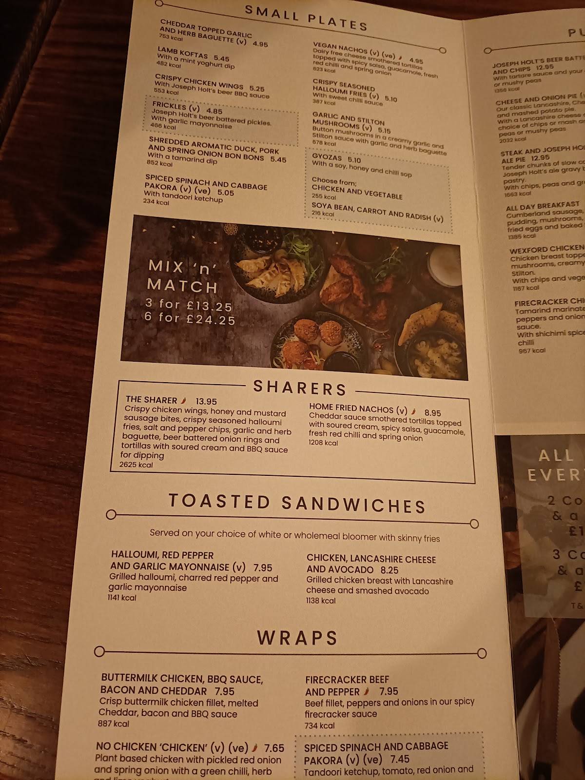 Menu at Cat & Lion pub & bar, Warrington