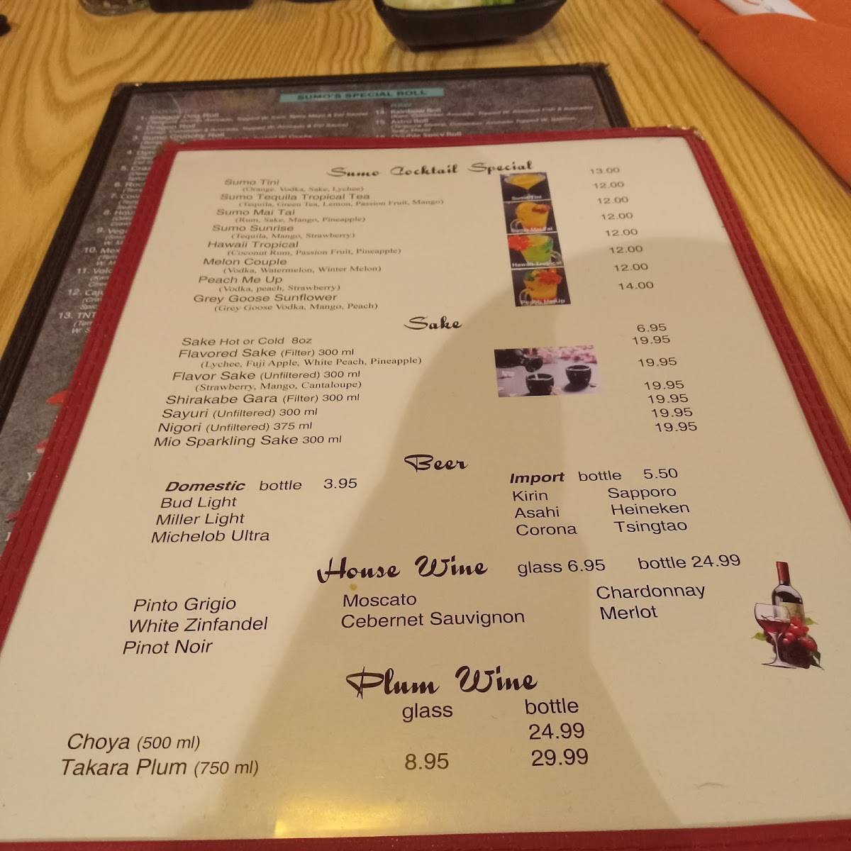 Menu at Sumo Sushi All You Can Eat & Bubble Tea restaurant, Houston