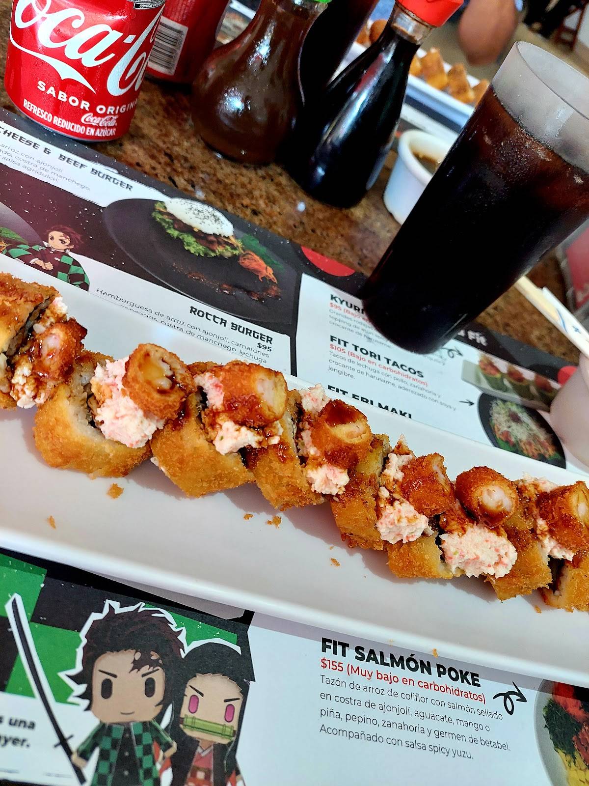 Carta del restaurante Sushi Ken, Playa del Carmen