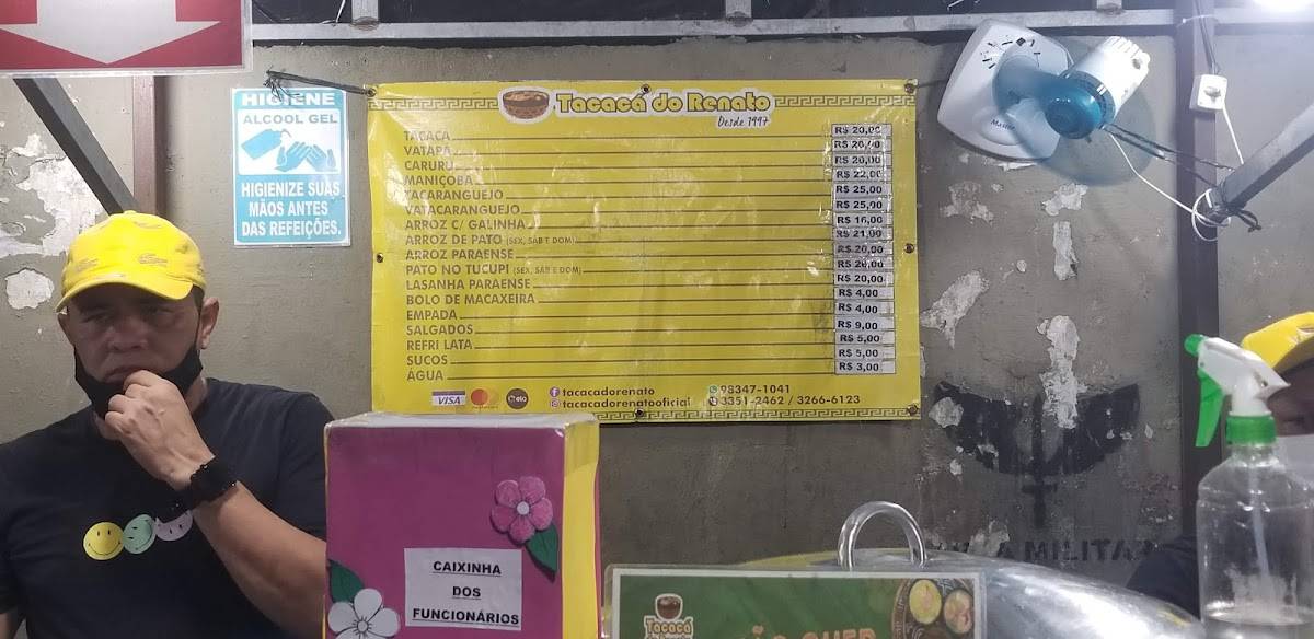 Menu em Tacacá do Renato restaurante, Belém, S/N