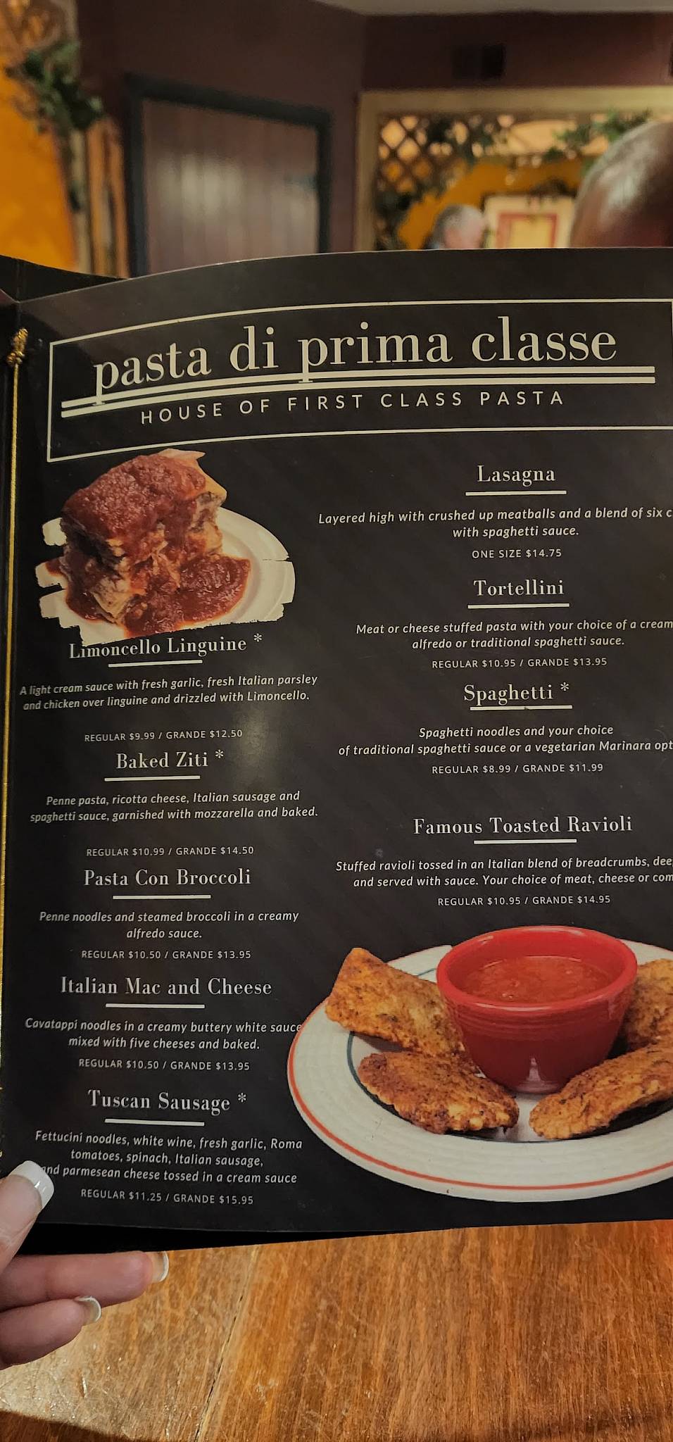 Menu at Teddy Spaghettis pizzeria, Muskegon