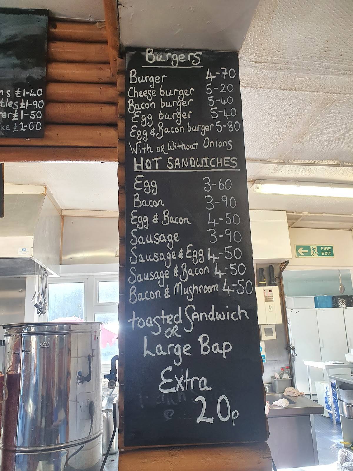Menu at The Cabin Cafe, Faygate, Horsham, A264 Crawley Rd