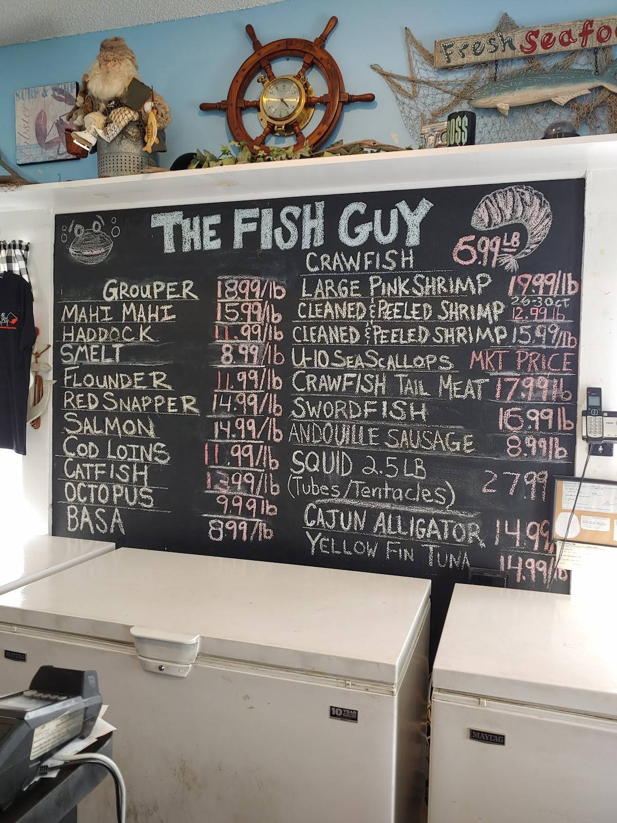 Menu at The Fish Guy restaurant, New Port Richey