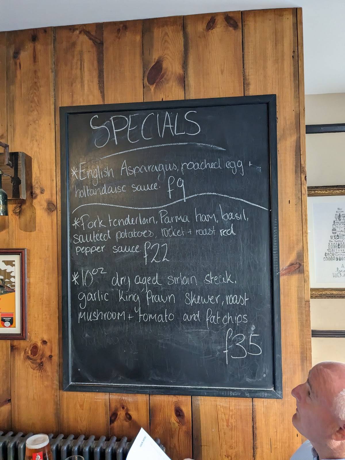 Menu at The Fox pub & bar, Chipping Norton