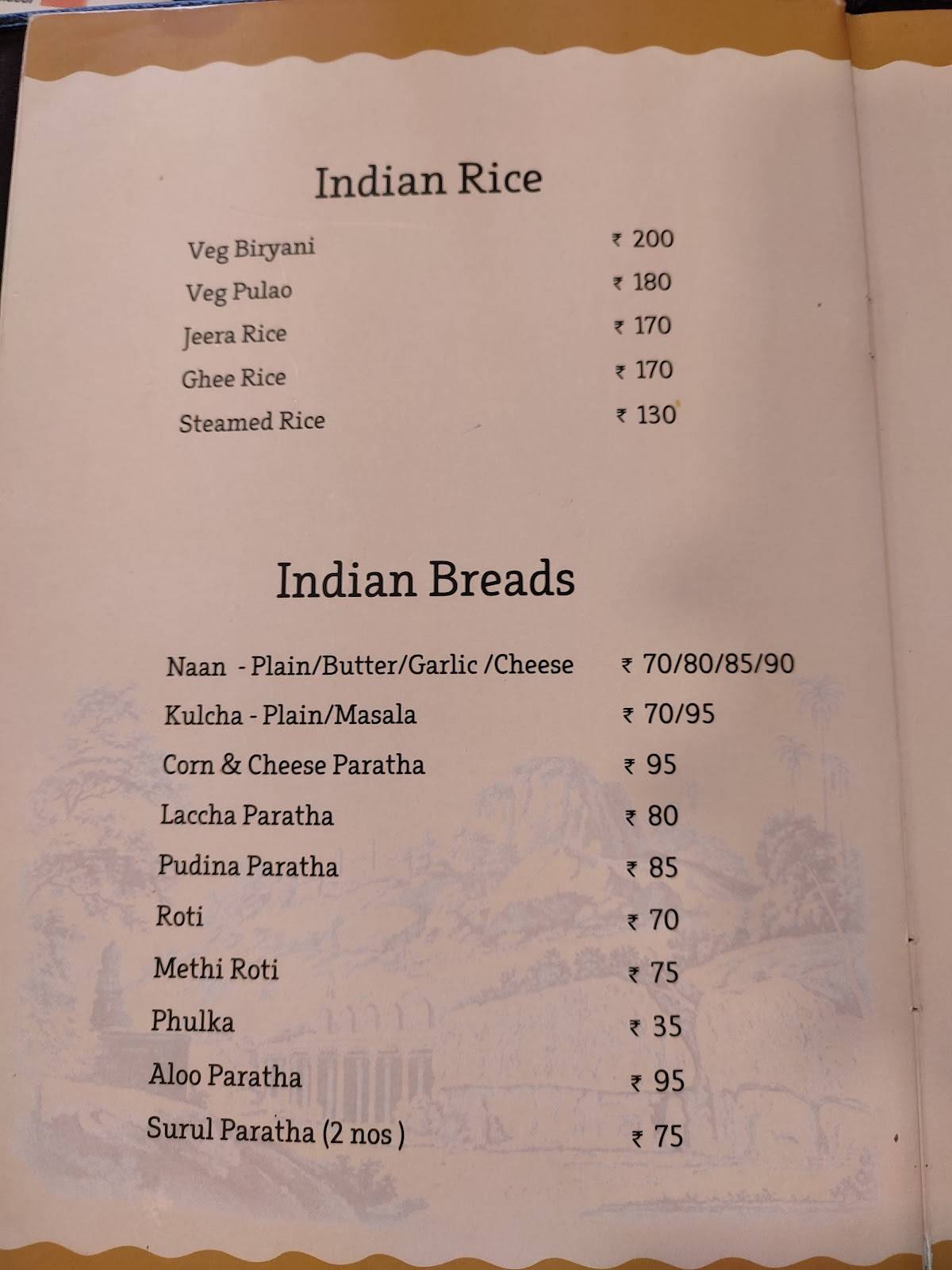 Menu at The Golden Palate ( Pure Vegetarian Restaurant ) - Hotel ...
