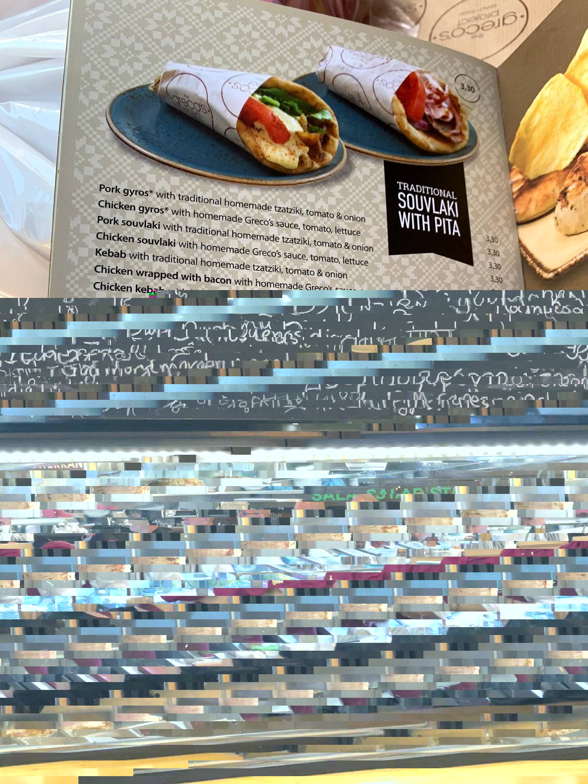 Menu at The Greco's Project, Athens, Mitropoleos 5
