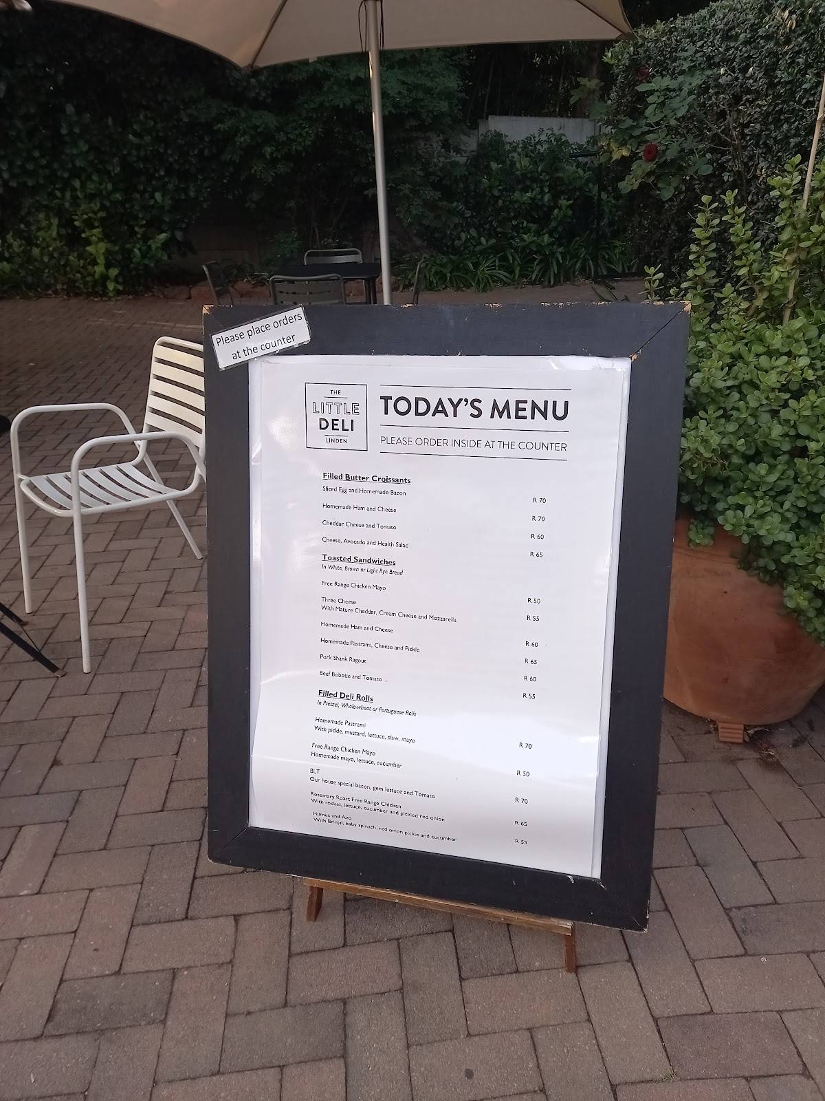 Menu at The Little Deli Linden, Johannesburg