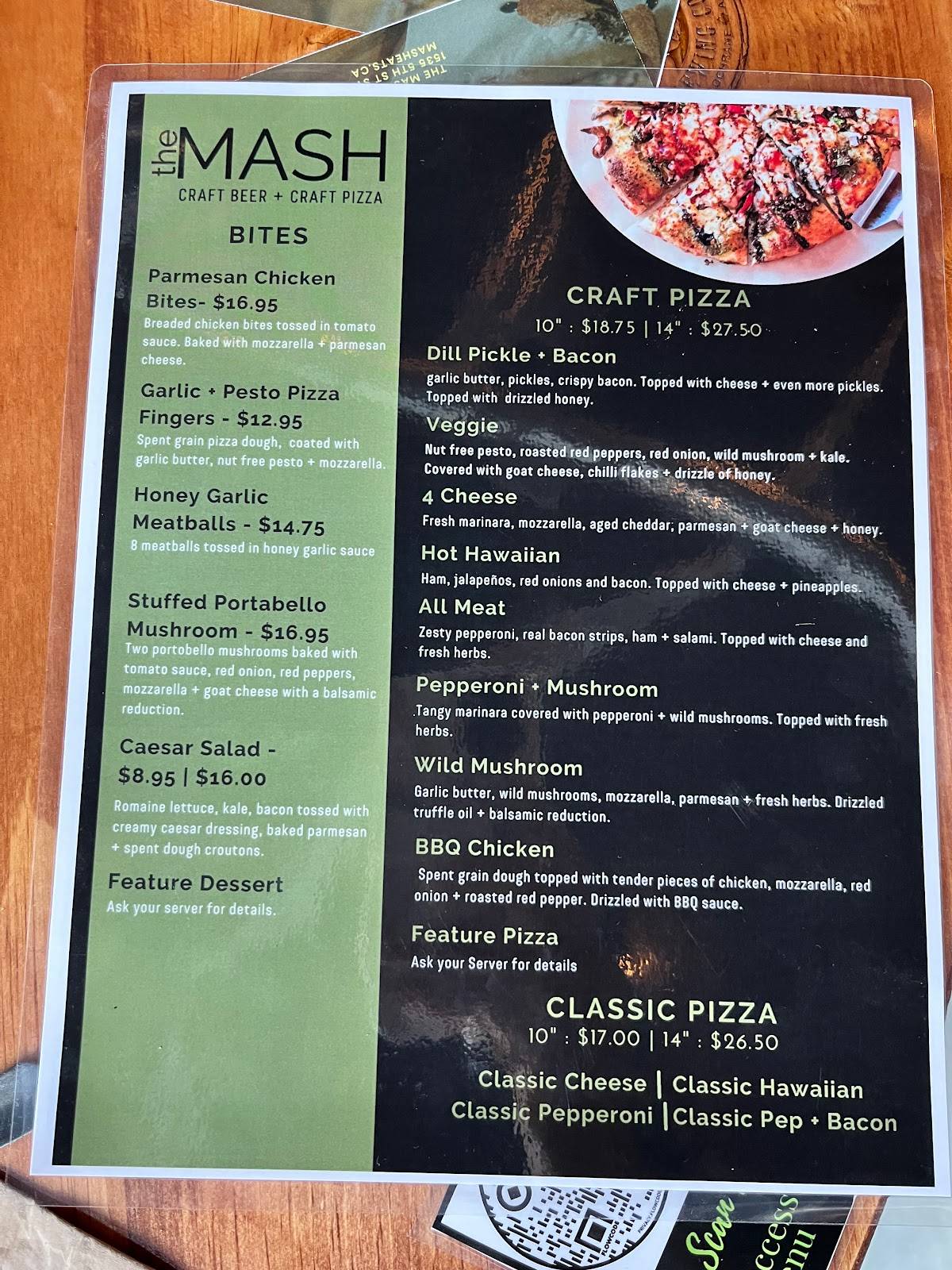 Menu au The Mash 17th Ave restaurant, Calgary