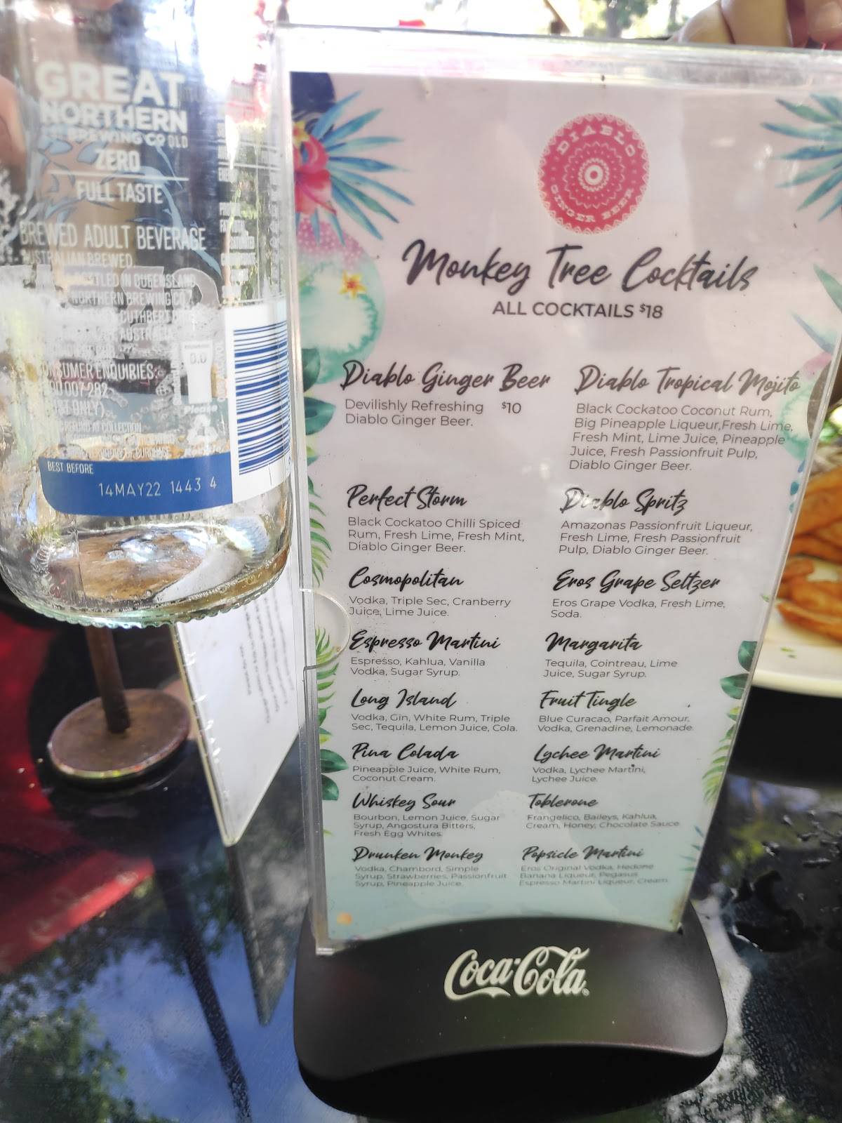 Menu at The Monkey Tree Bar & Restaurant, Tamborine Mountain