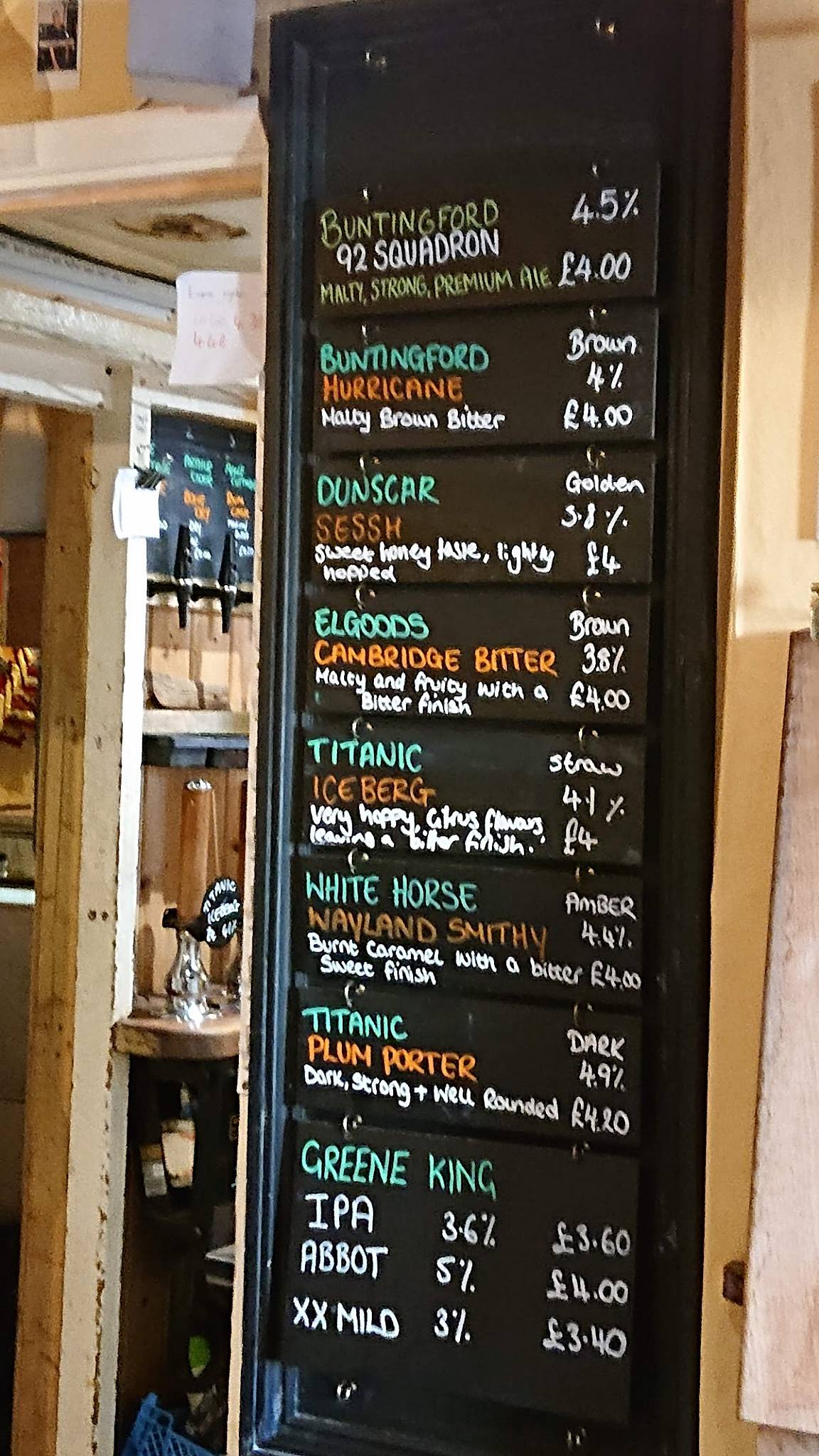 Menu at The Orange Tree pub & bar, Baldock