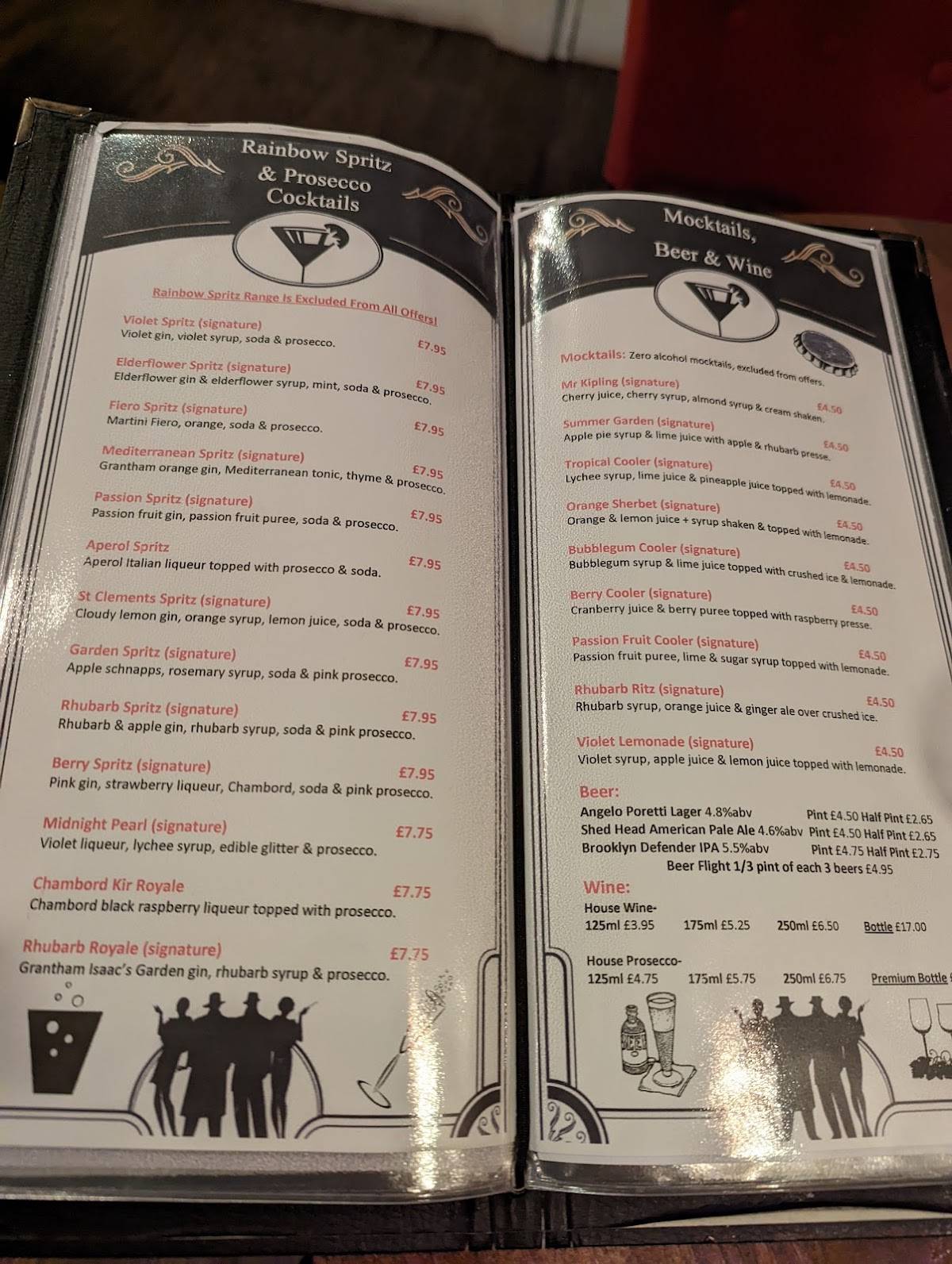 Menu at The Tap & Tonic pub & bar, Grantham