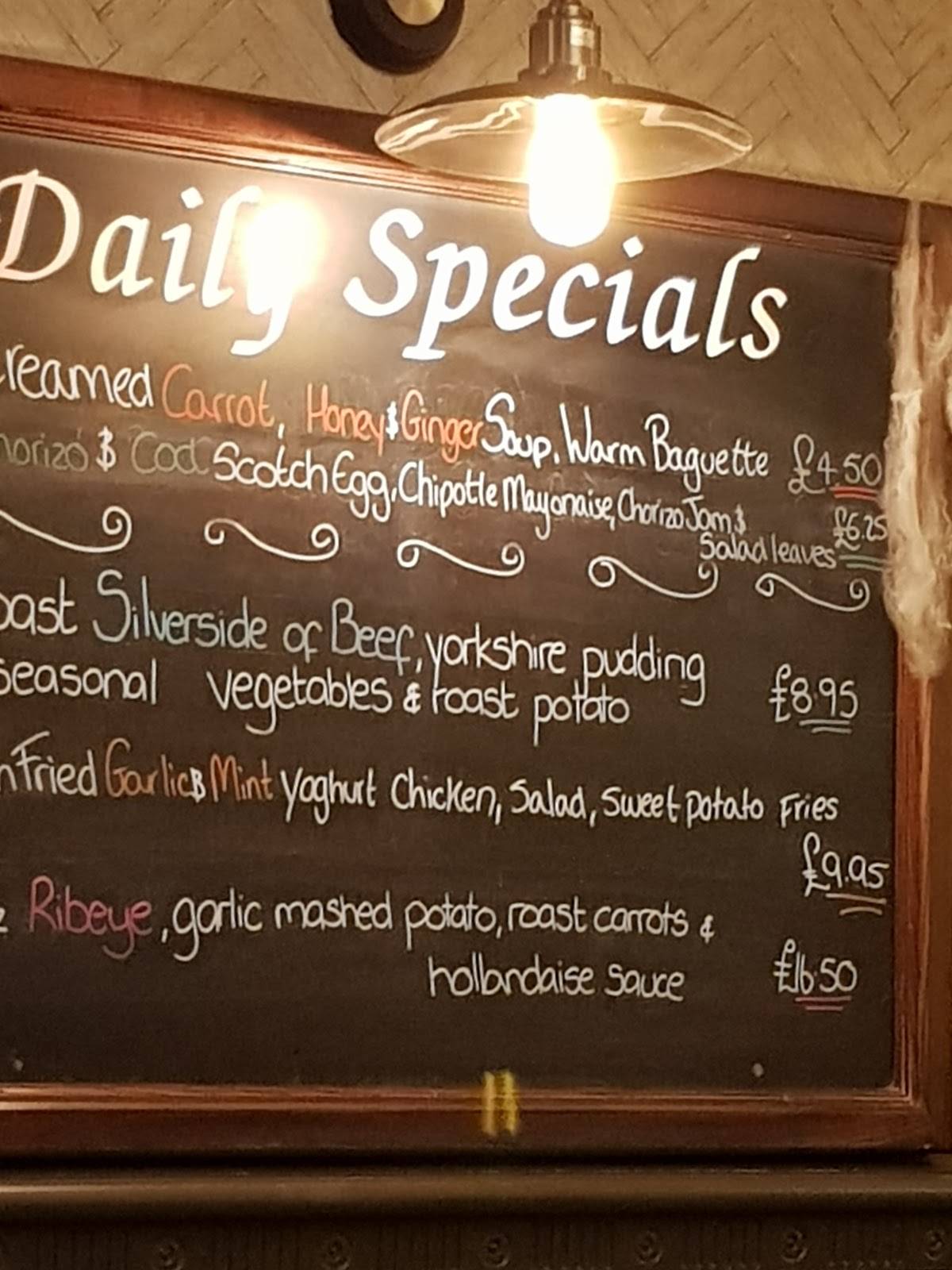 Menu at The Widdrington Inn pub & bar, Widdrington
