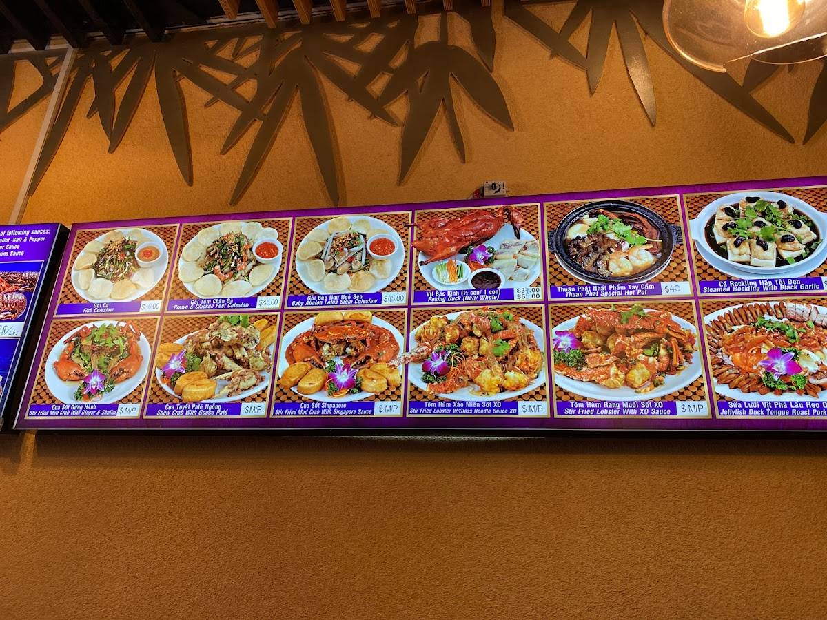 Menu at Thuan Phat restaurant, Saint Albans