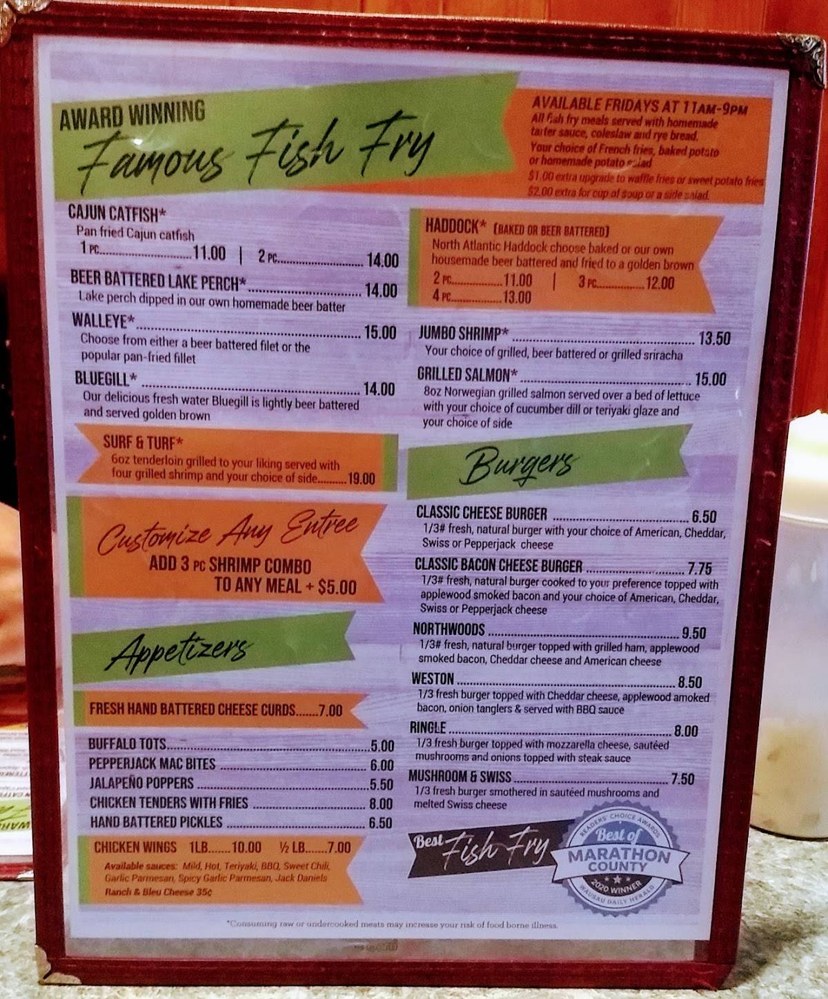 Menu at Trail Side Sports Bar & Grill Weston, Weston