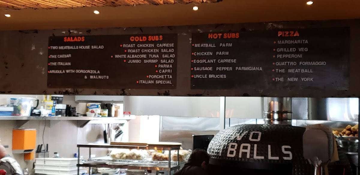 Menu at Two Meatballs Ristorante pizzeria, Long Neck