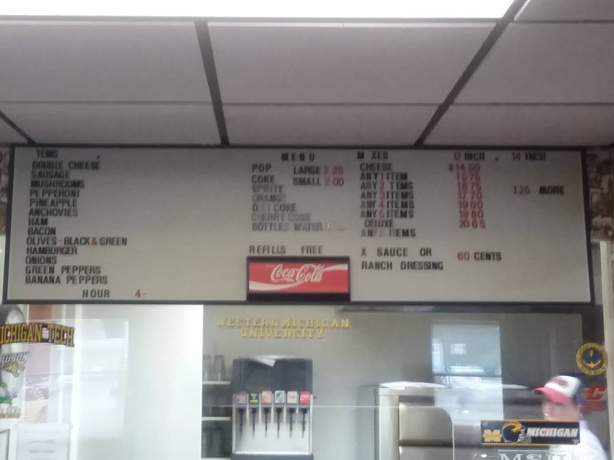 Menu at Volcano Pizza pizzeria, Battle Creek