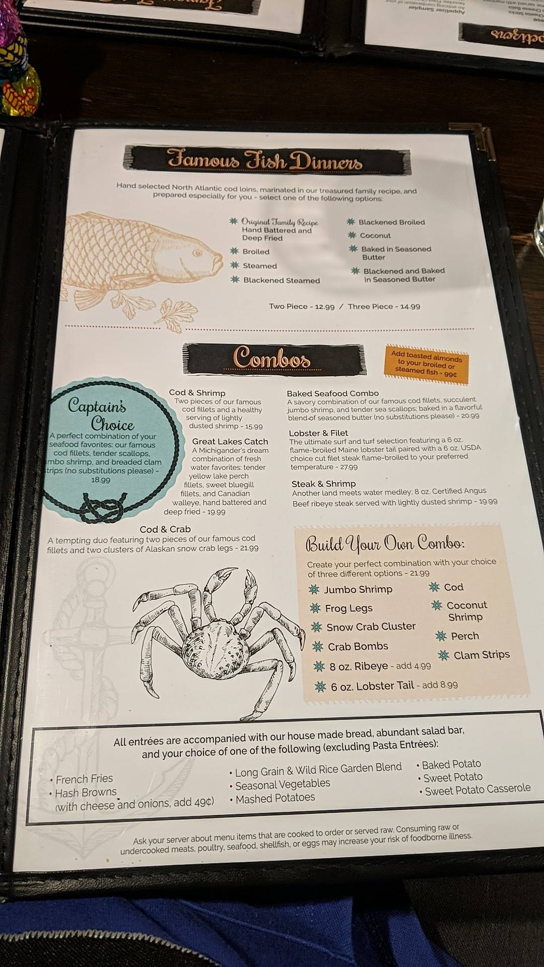 Menu at Whitey's Restaurant & Take Out, Davison
