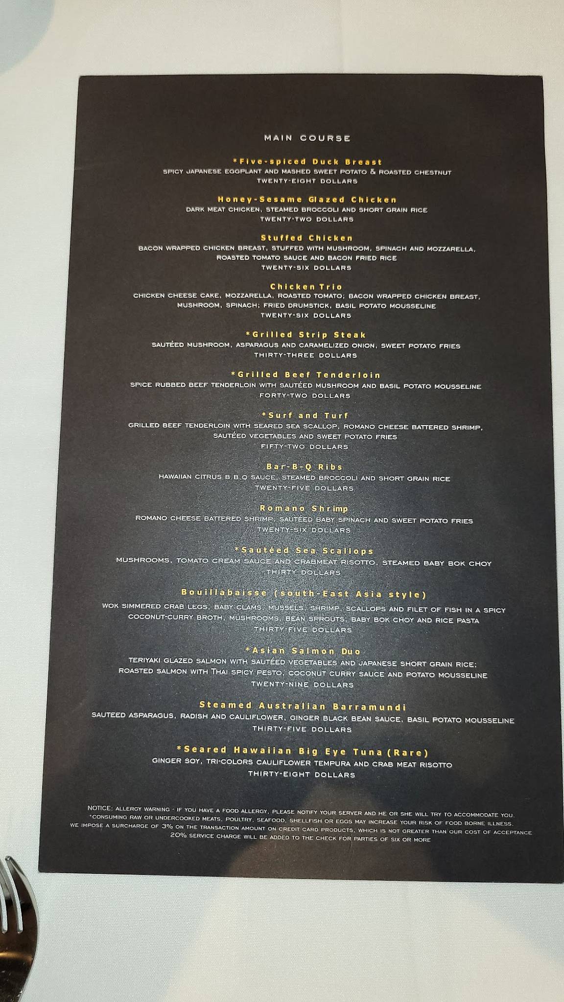 Menu at Wild Mango Restaurant and Bar-Legacy Village, Lyndhurst