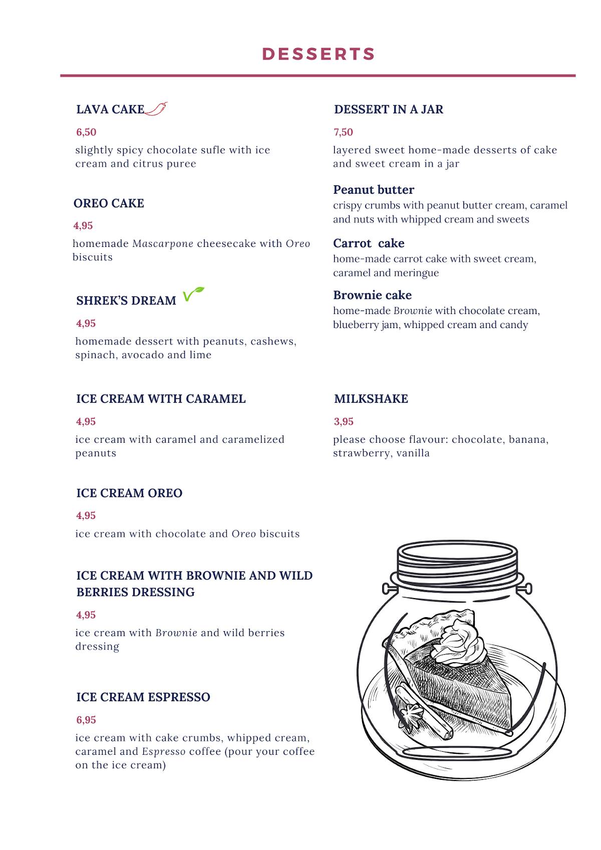 Menu at Wood Fired Kitchen (400 laipsnių) restaurant, Kaunas