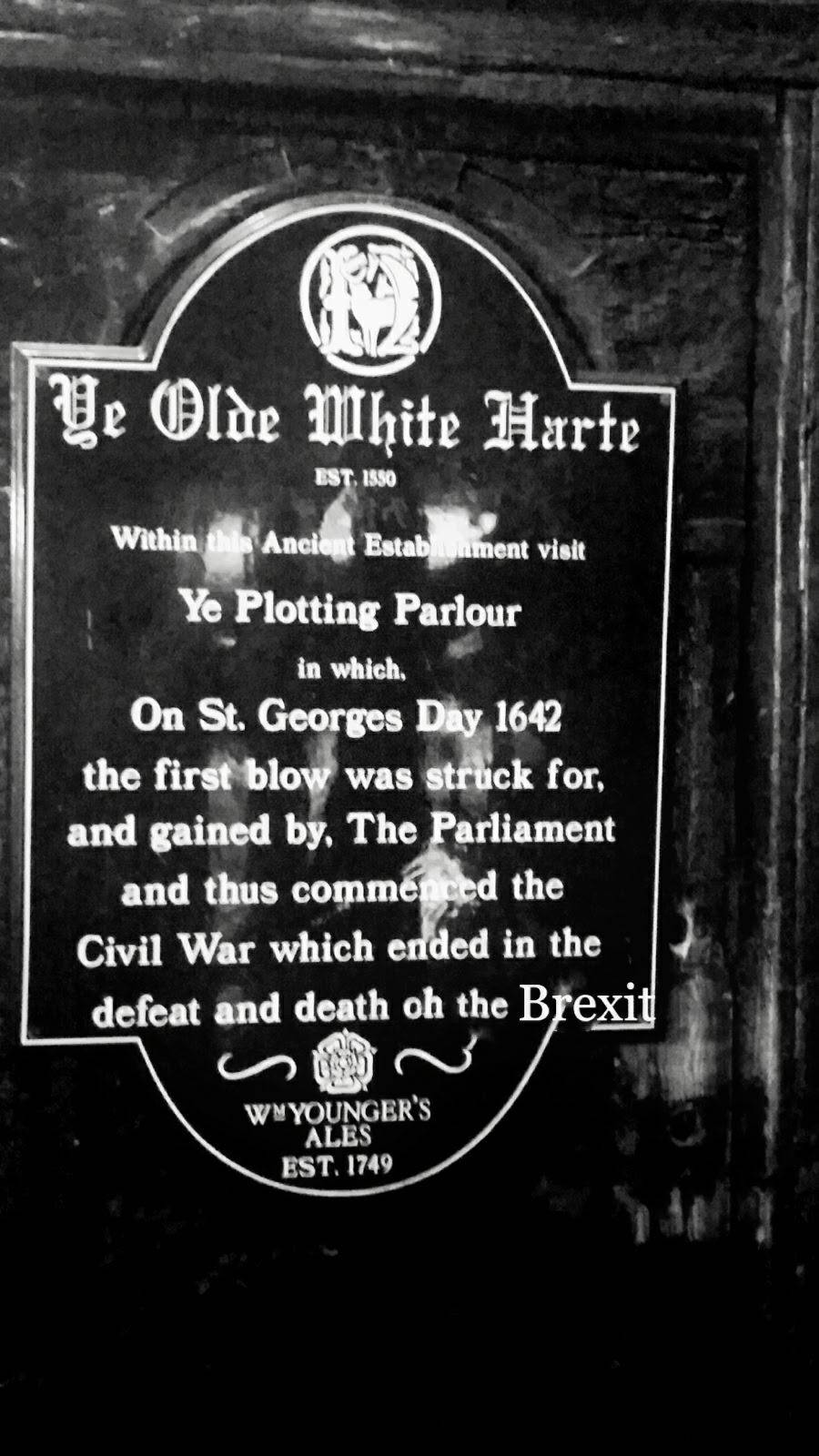 Menu at Ye Olde White Harte pub & bar, Hull